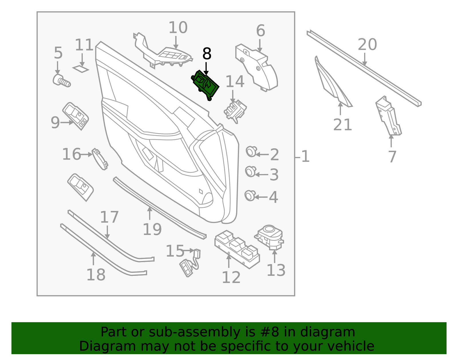 82620-2T010 - Kia Handle, Inside 2011-2013 Kia Optima | Performance ...