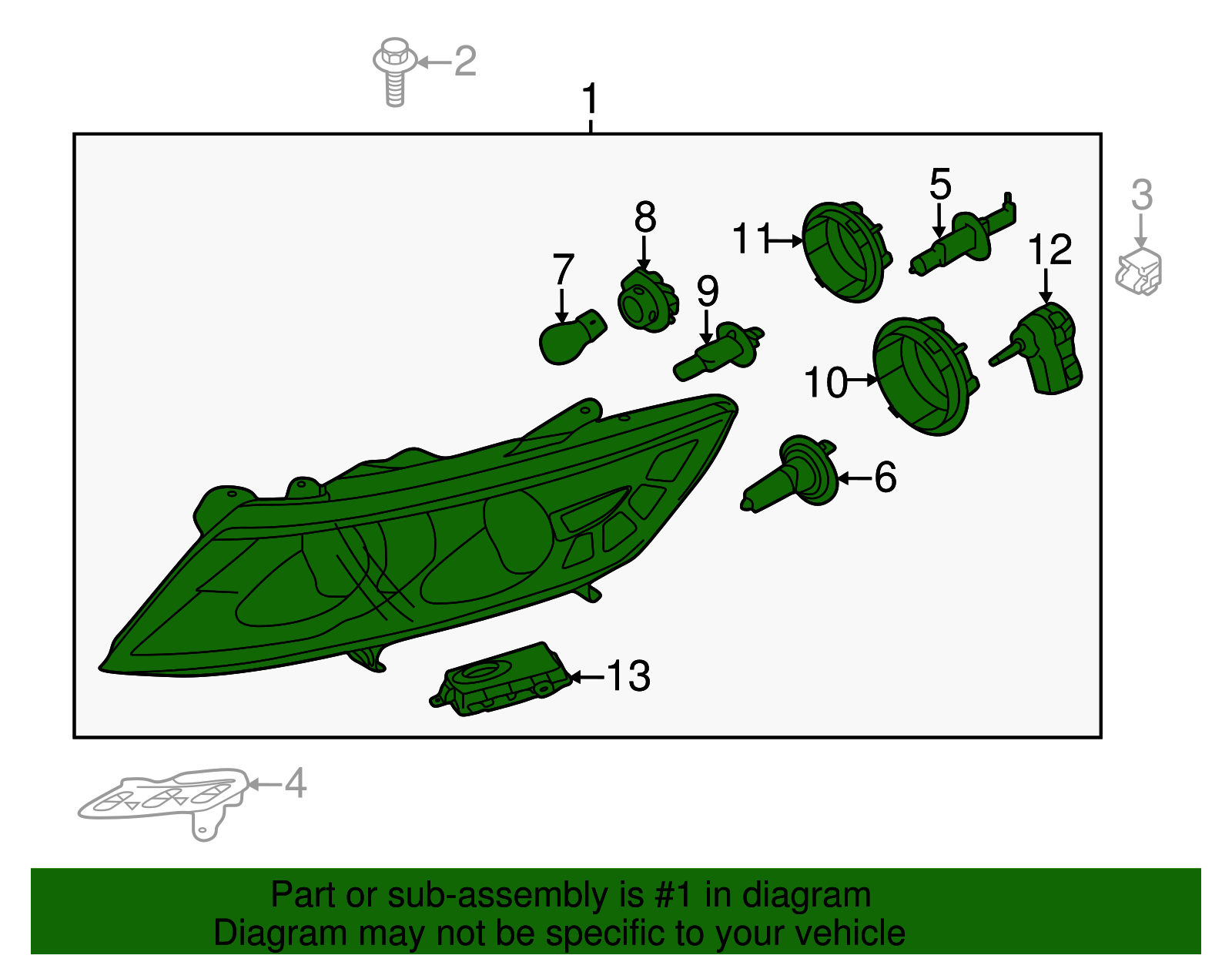 92102-2T131 - Composite Assembly 2011-2013 Kia Optima | Kia.Parts Store