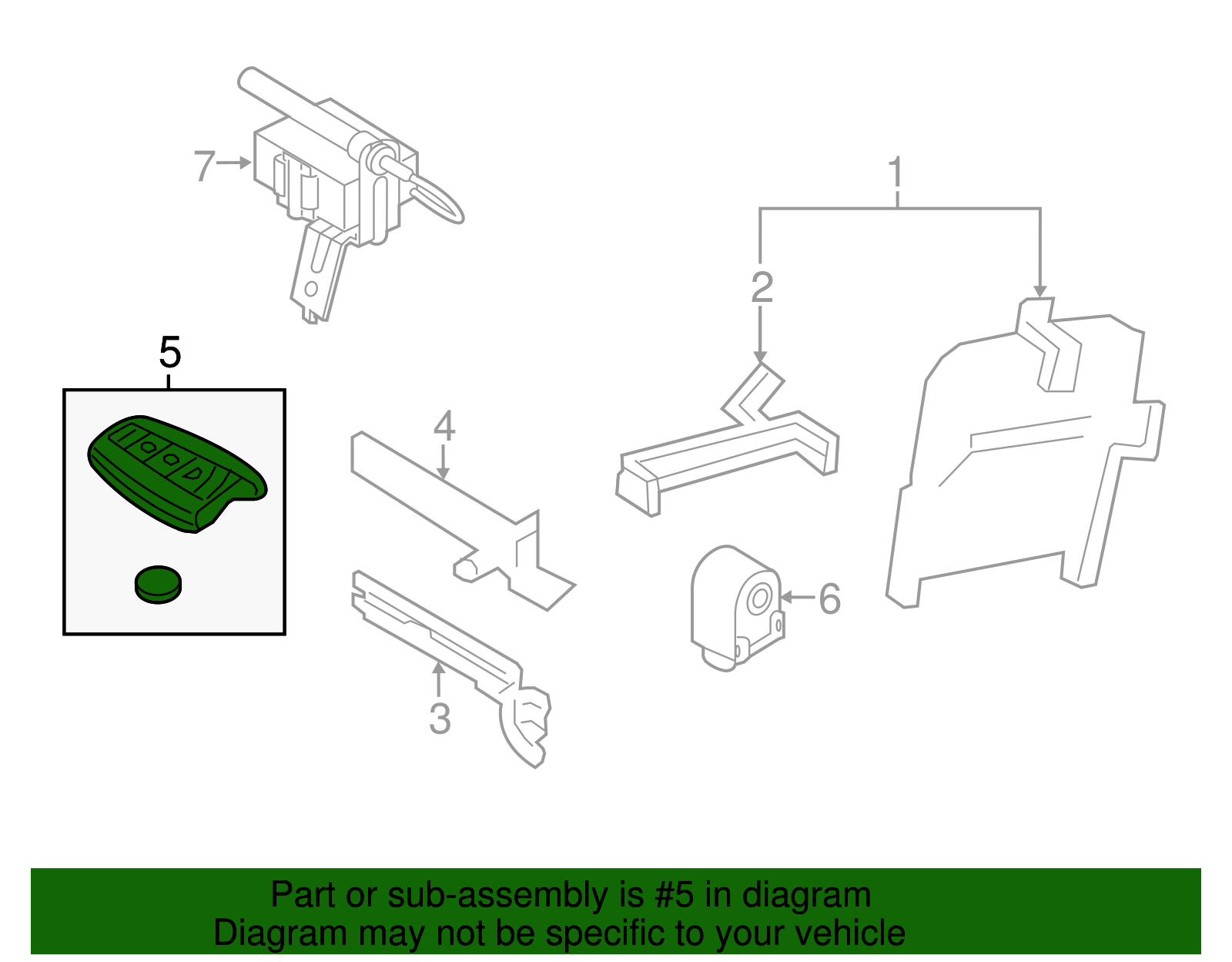 Hyundai - 95440-3V022 - Transmitter - 2015-2017 Hyundai Azera | OEM ...