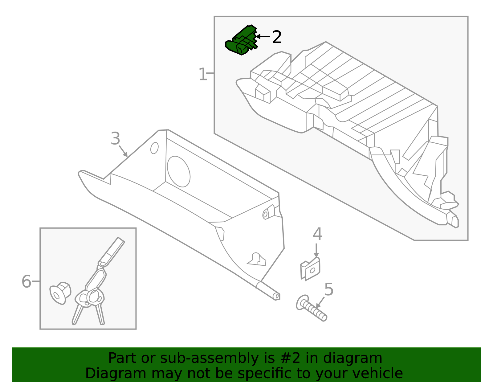 84542-2W000-RYN - High-Quality Glove Box Handle for 2013-2018 Hyundai ...