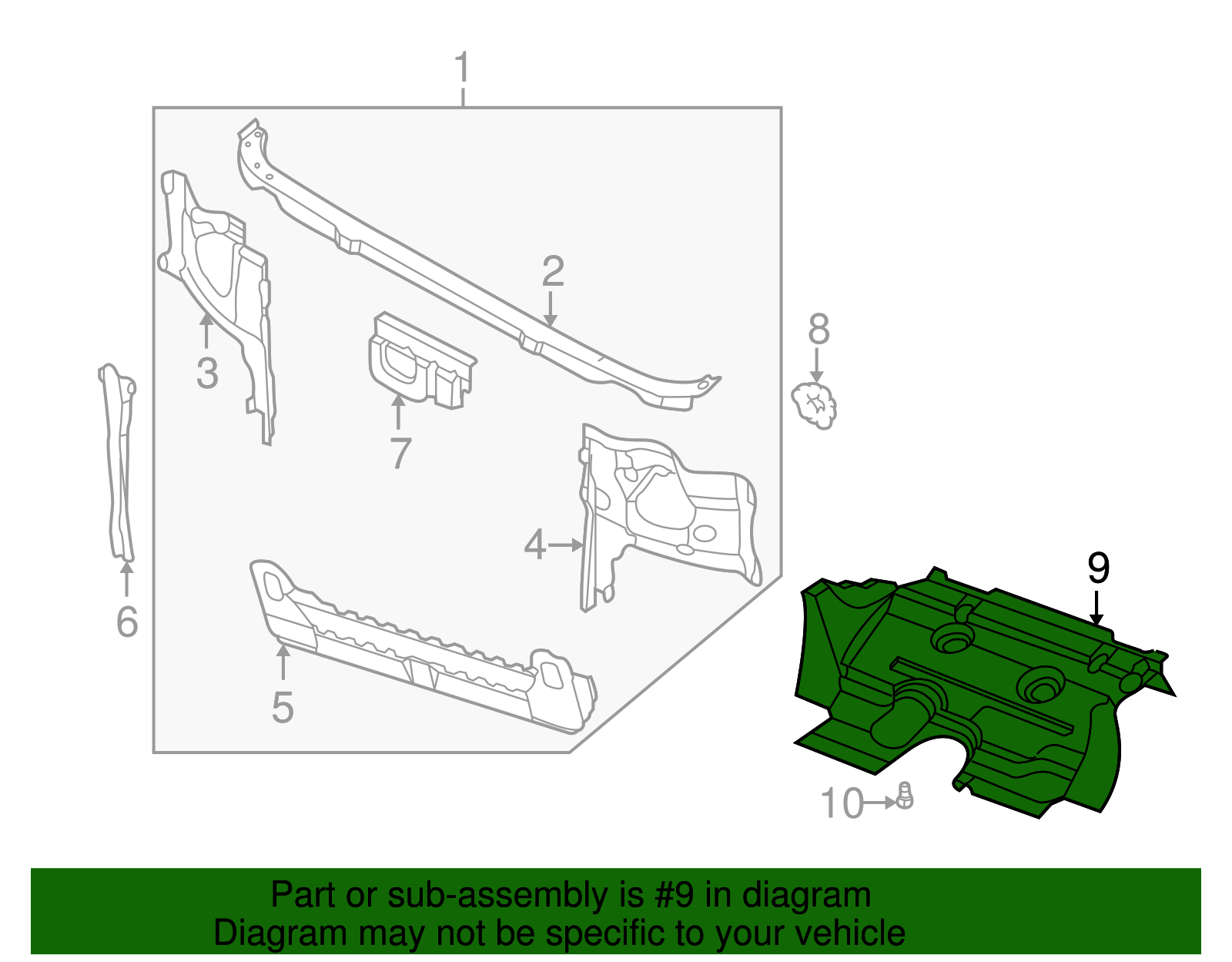 1996-2004 Nissan Pathfinder Under Cover 75892-4W000 | Nissan Parts Central