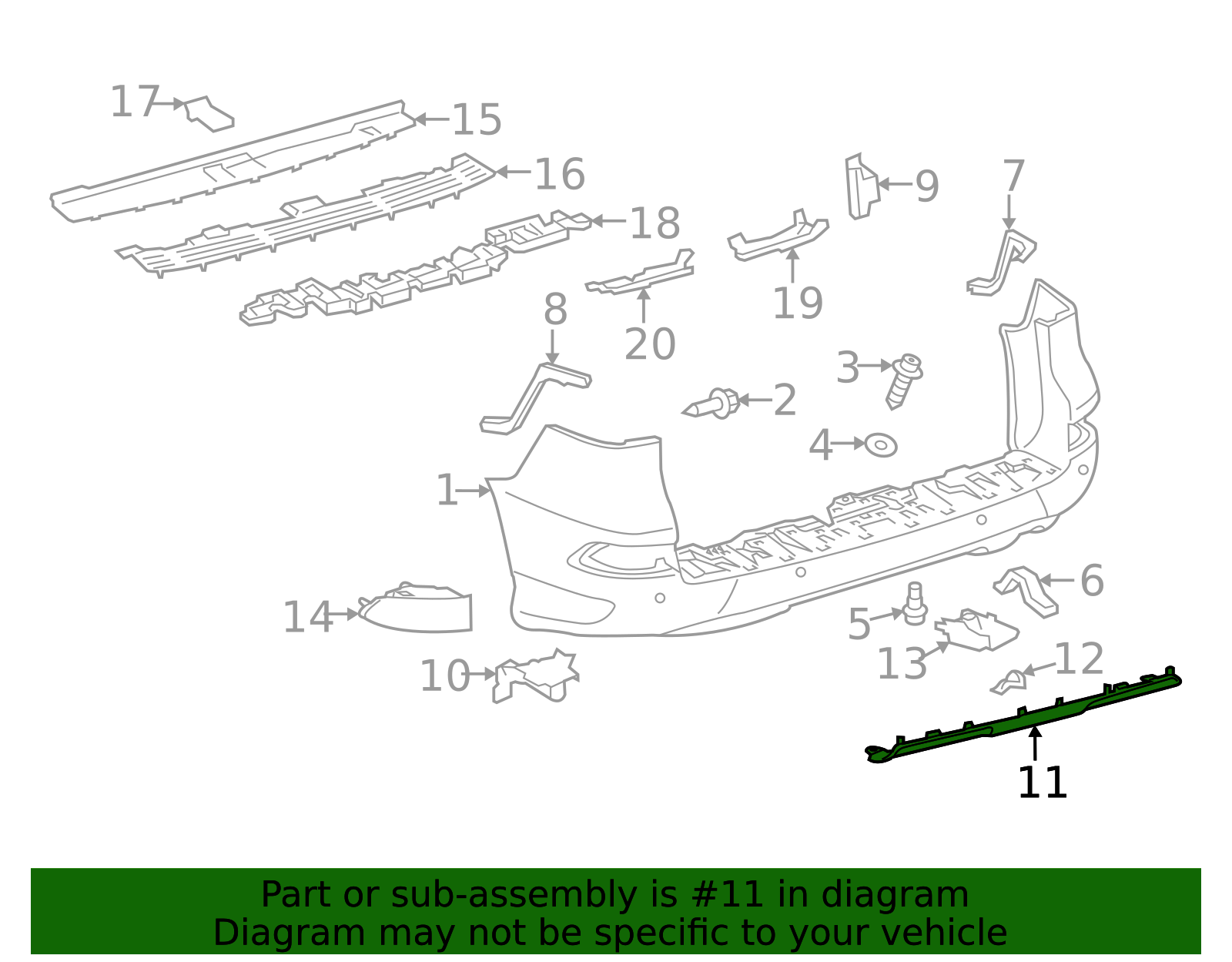 52169-60170 - Lower Cover For 2014-2023 Lexus GX460 | Lexus OE Parts