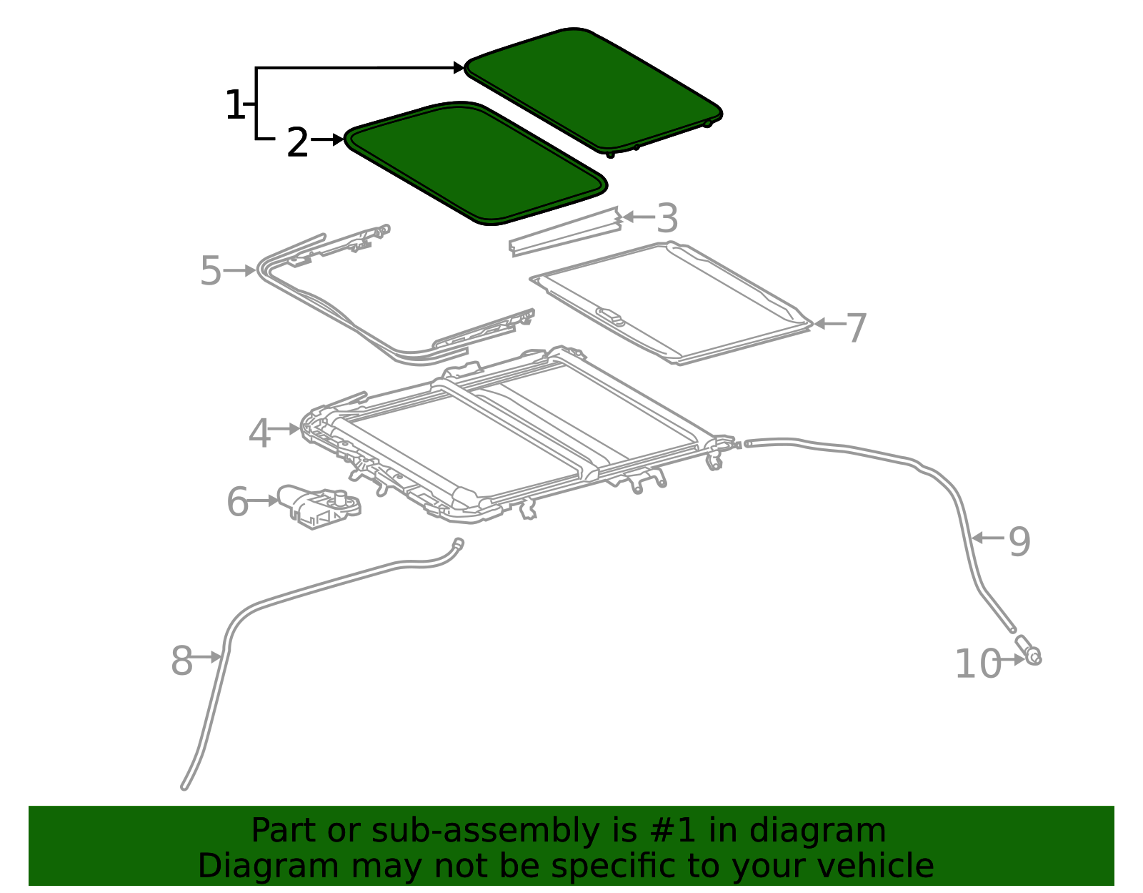 Sunroof Glass 63201-02120 | OEM Parts Online