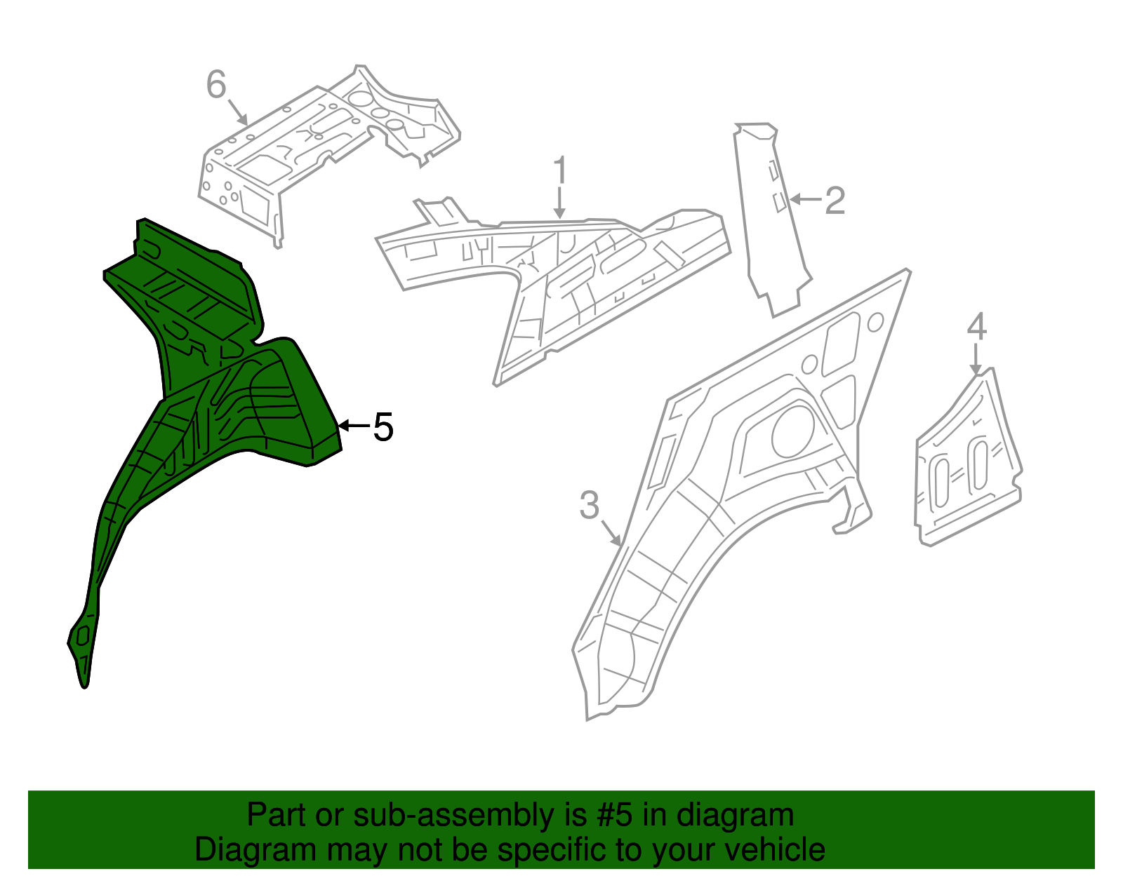 2012-2019 Nissan Inner Wheelhouse G6751-3ANMA | Team Nissan Inc.