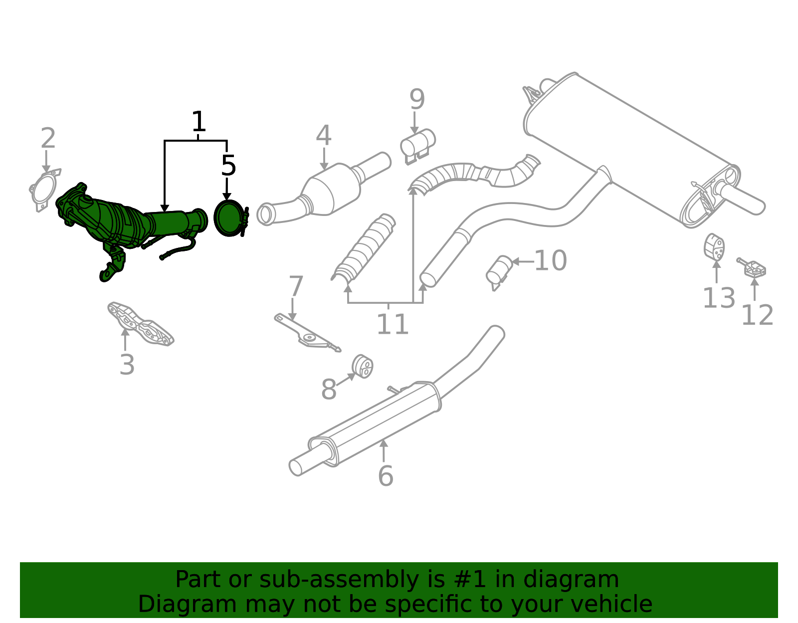 LX6Z-5E212-KP - Catalytic Converter 2021-2025 Ford | Ford Parts Direct