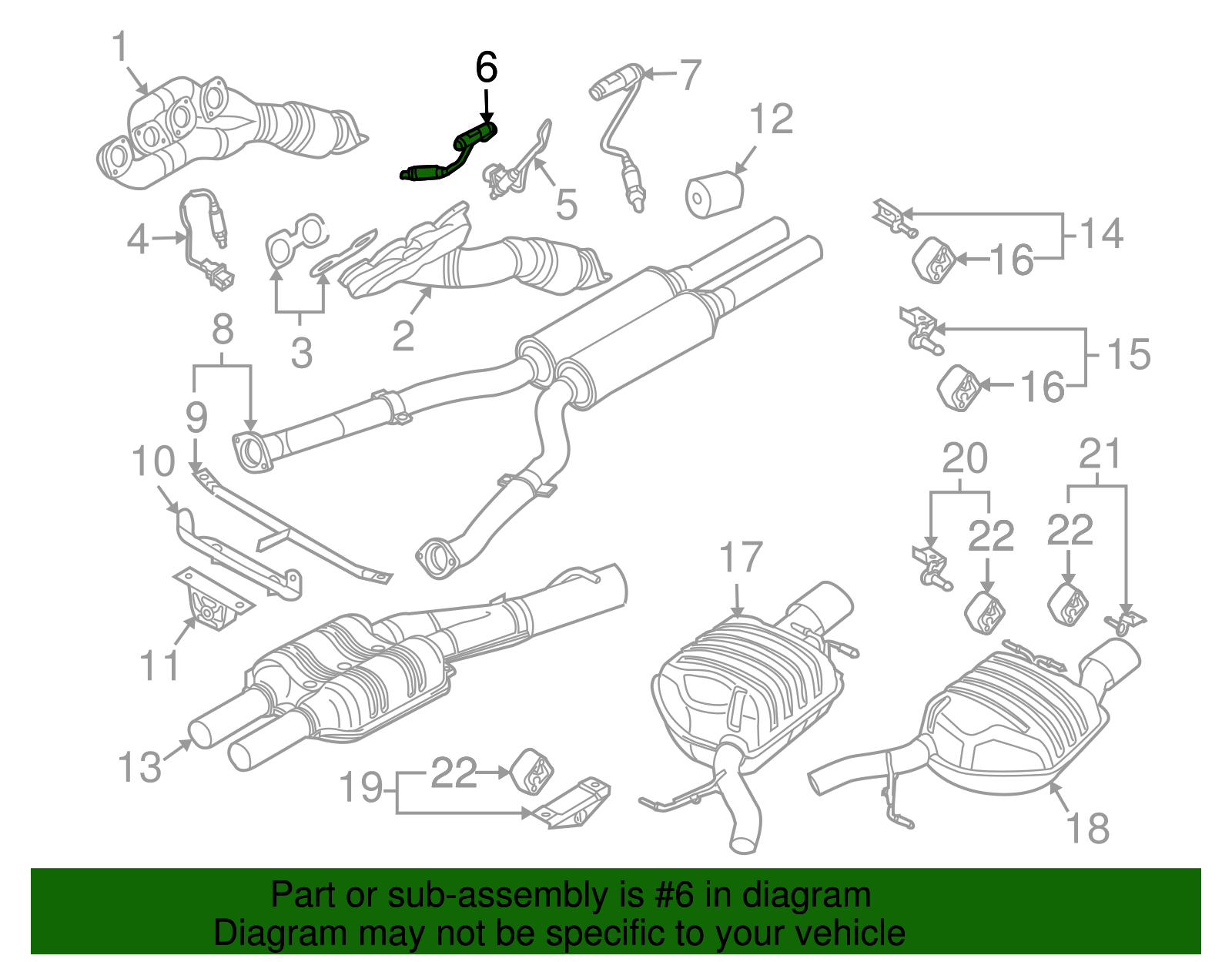 11787539125 - 2006-2014 BMW Oxygen Sensor (11-78-7-539-125) | BMW of South Atlanta Parts