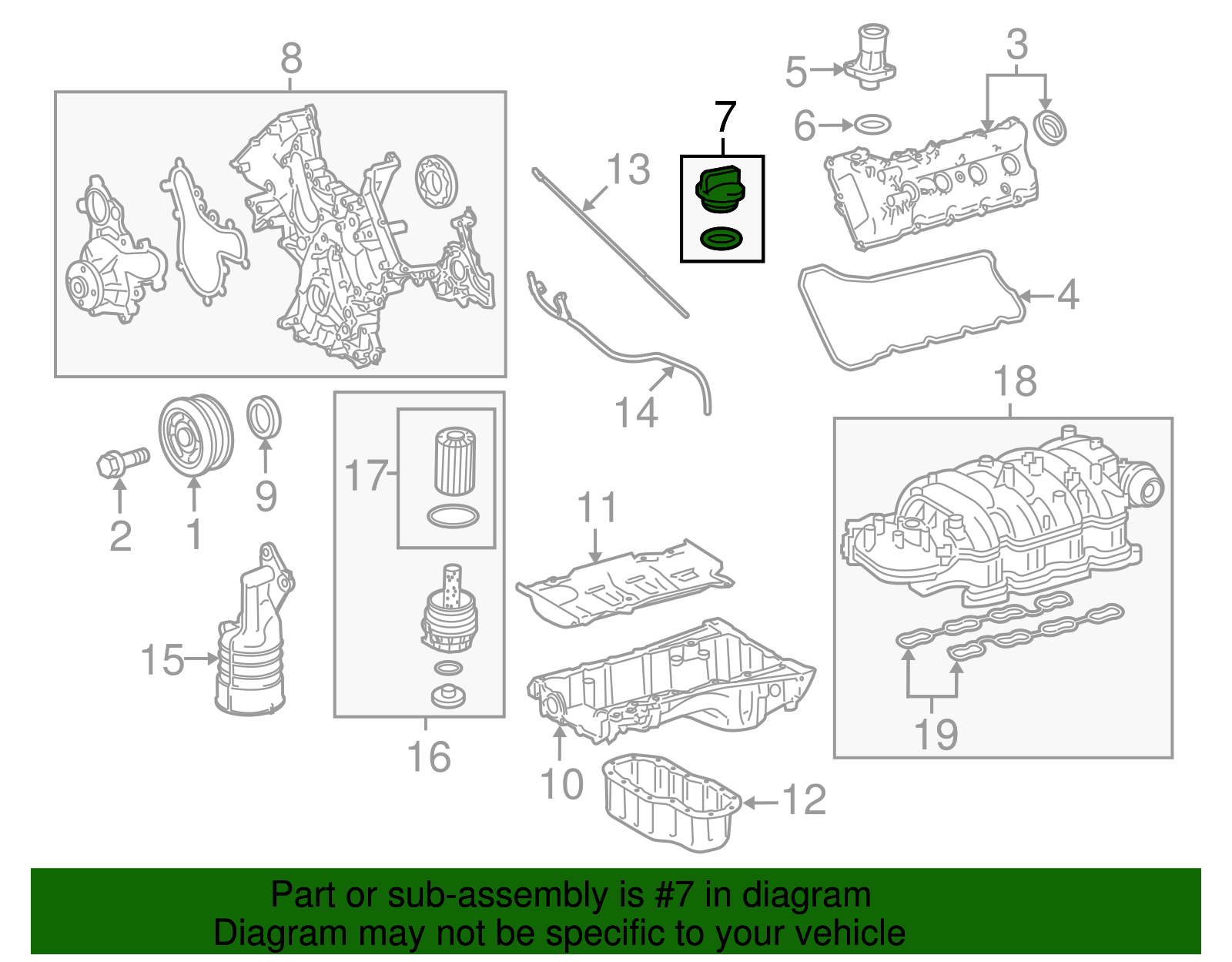 2010-2025 Toyota Filler Cap 12180-F4010 | Toyota Parts Center