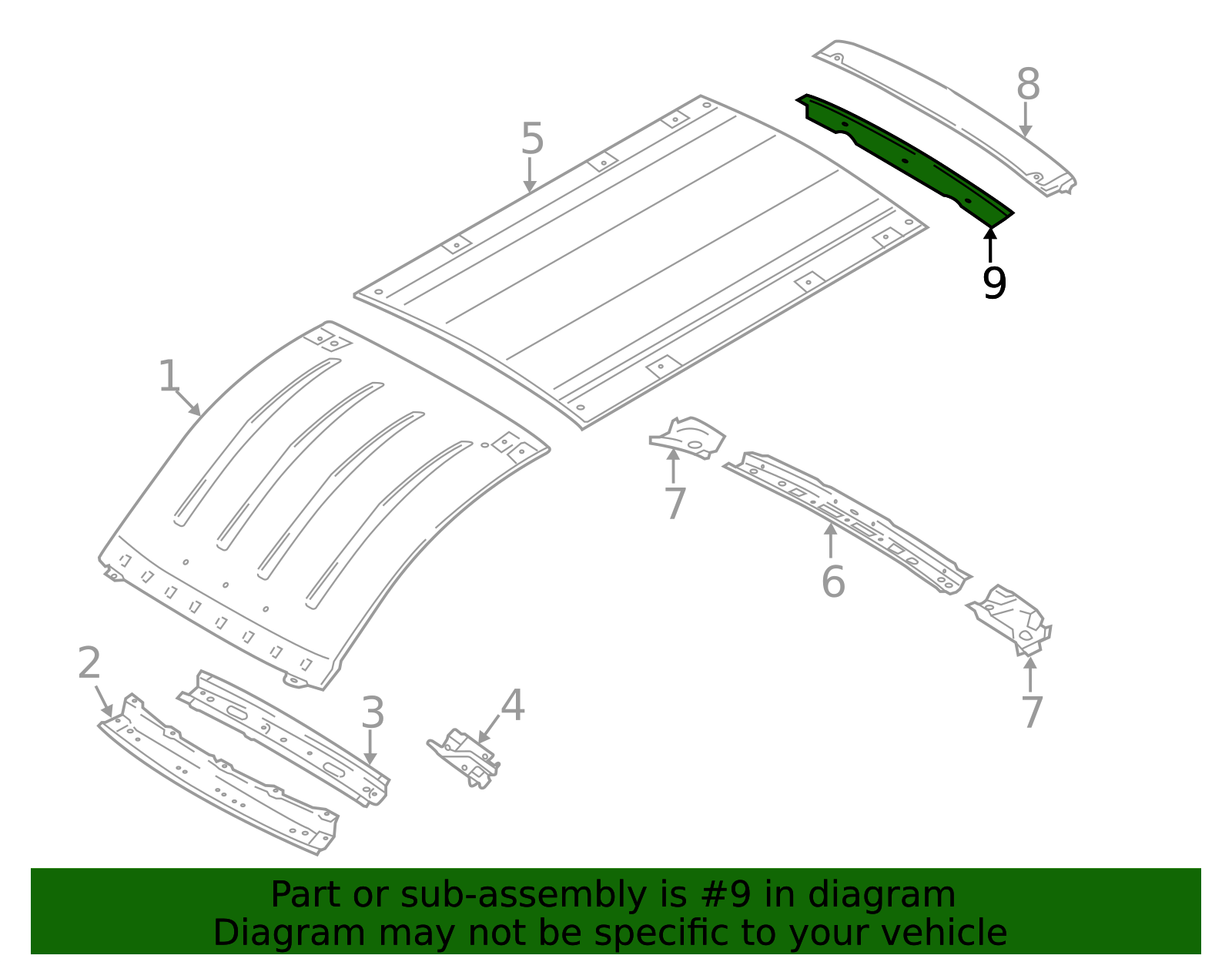 BK3Z-6141302-B - Rear Header 2015-2025 Ford | Big 3 Auto Parts