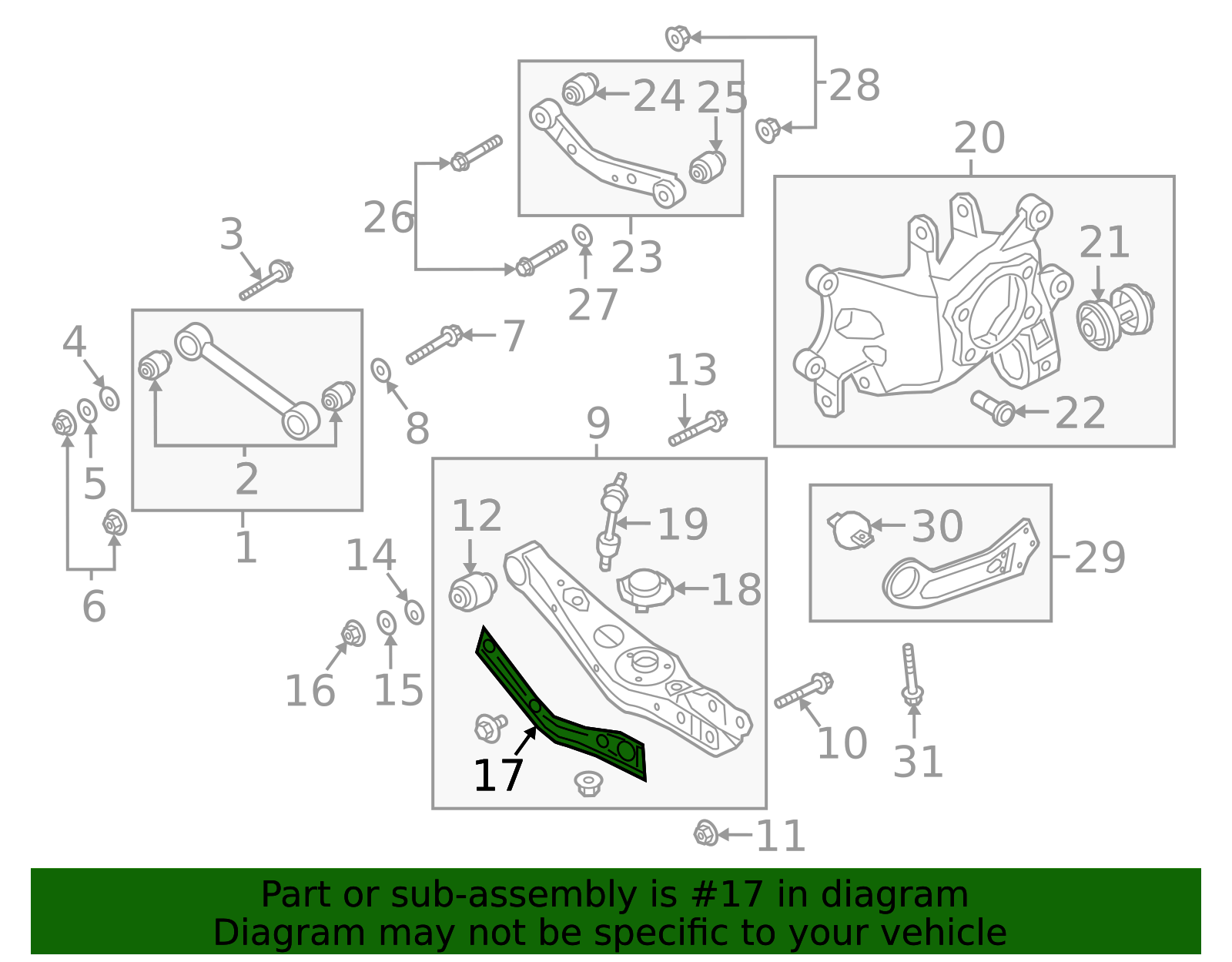 2018-2022 Kia Sportage Lower Control Arm Cover - Driver's Side (LH ...