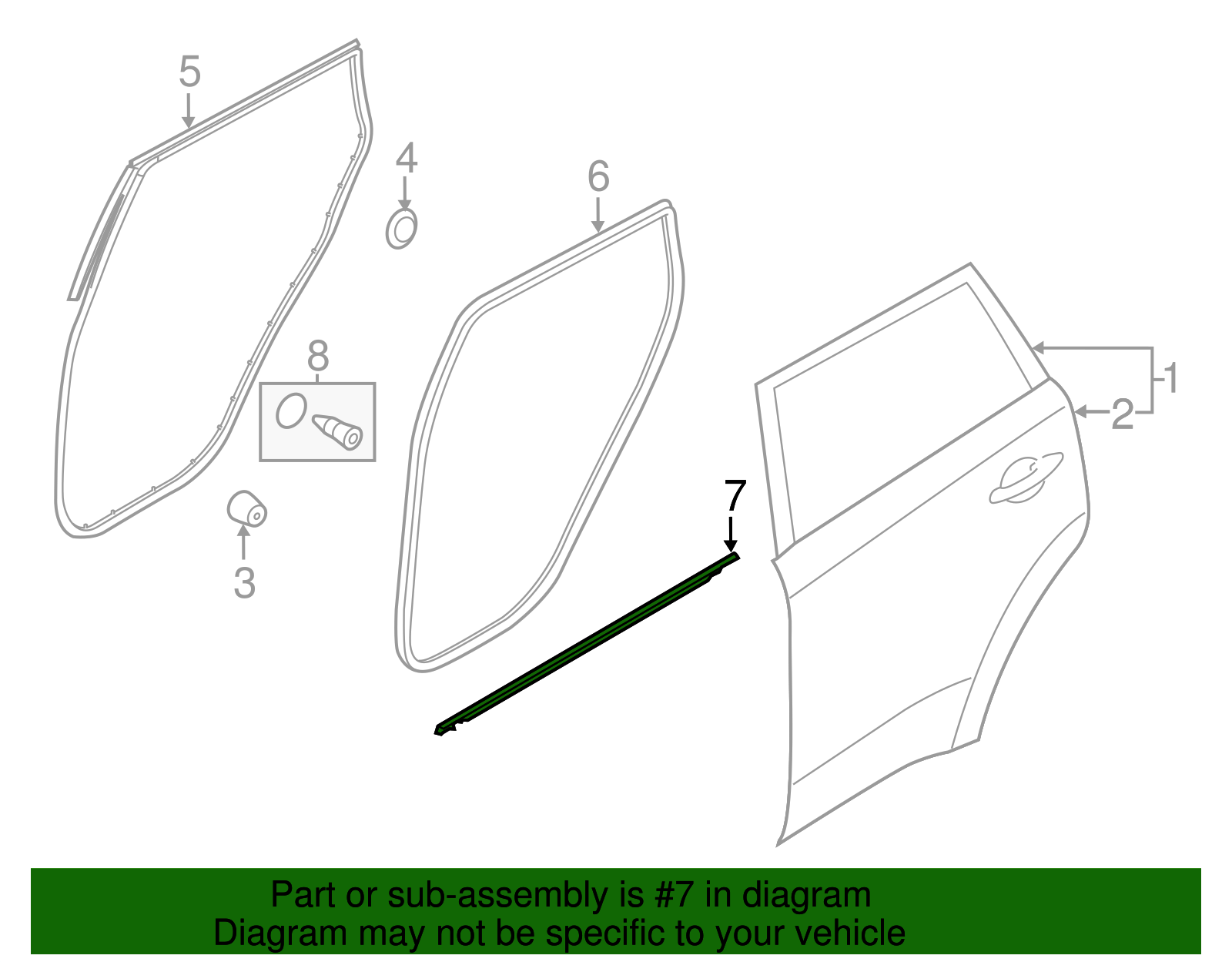 83210-B2000 - Belt Molding 2014-2019 Kia | Kia.Parts Store