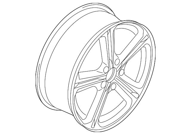 2012-2014 Volkswagen Wheel, Alloy 5K0-601-025-AG-Z49 | OEM Parts Online