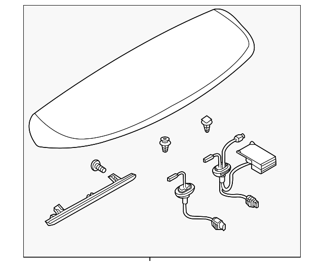 2019-2023 Audi Q3 Spoiler 83A-807-061-B-GRU | OEM Parts Online