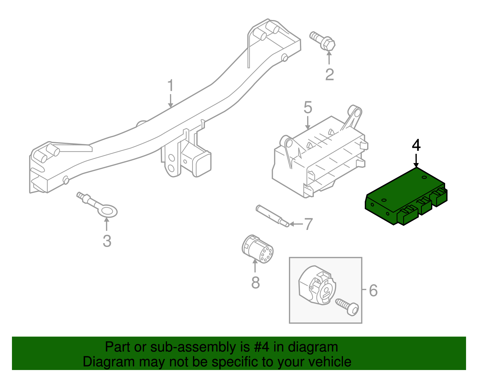 2011-2014 Volkswagen Touareg Trailer Brake Control 7P0-907-383-F | VW ...