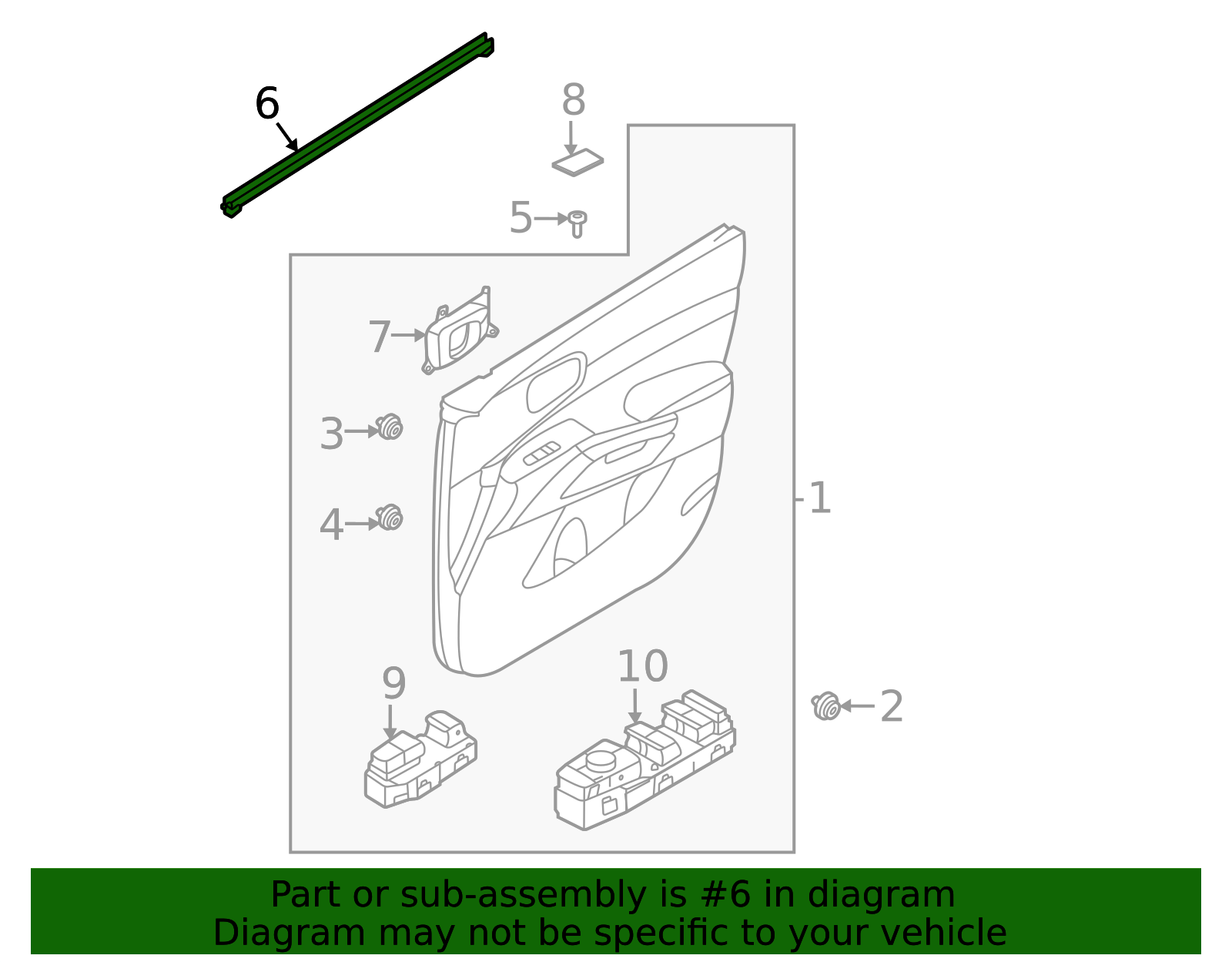 2025 Kia Sorento Belt Weather-Strip 82230-R5500 | QuirkParts