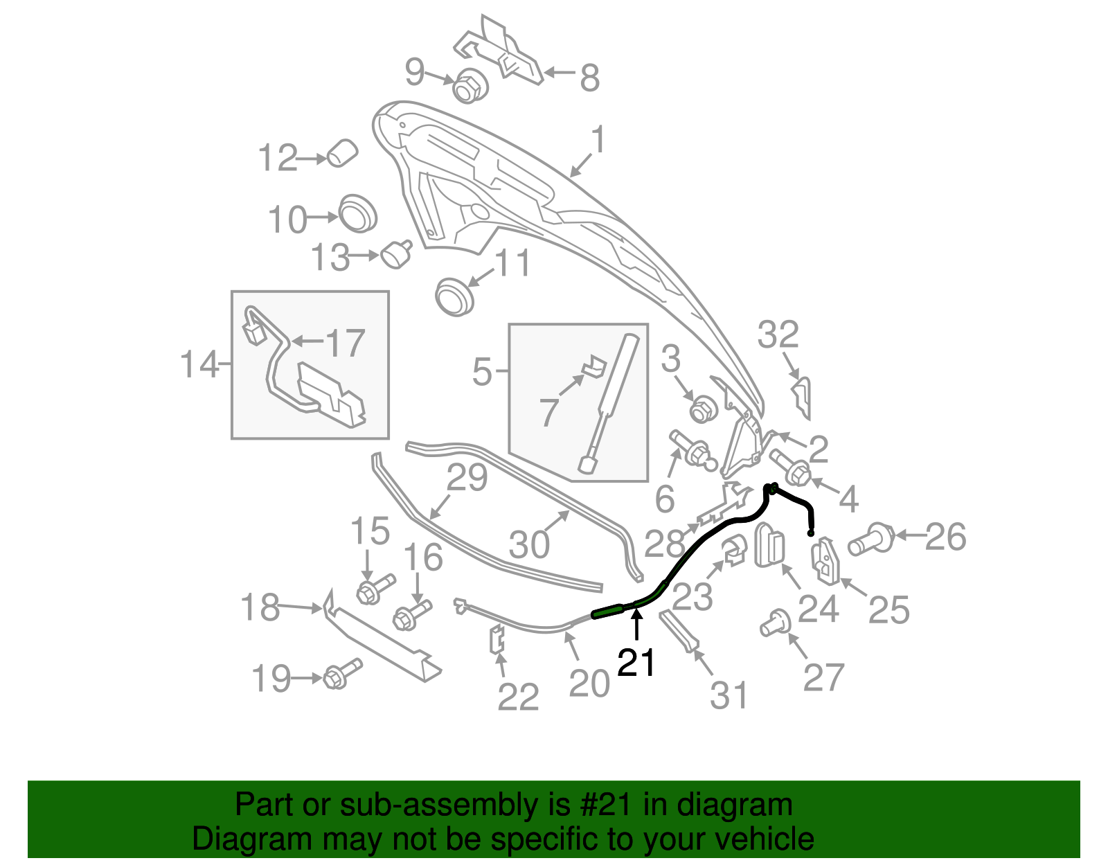 8J1-823-535-B - Release Cable 2008-2015 Audi | Audi OEM Parts Guy