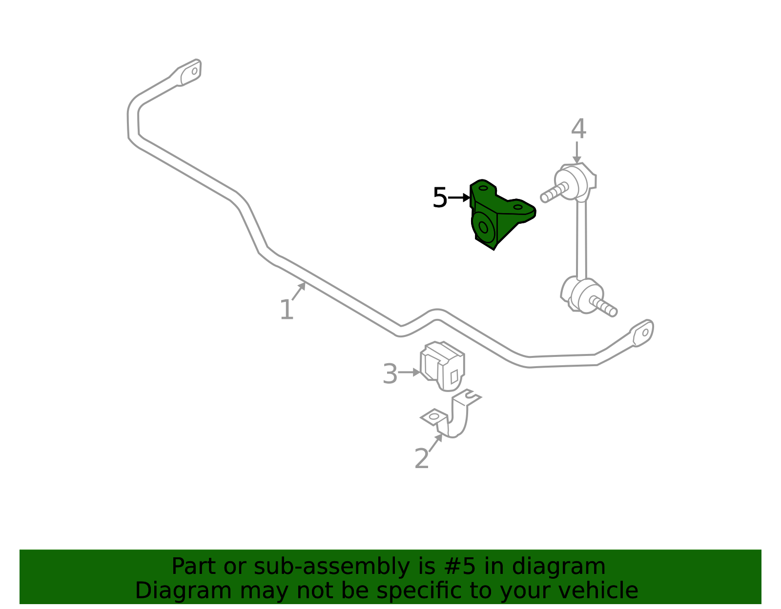 54650-CA000 - Stabilizer Link Bracket Official Nissan Parts Store