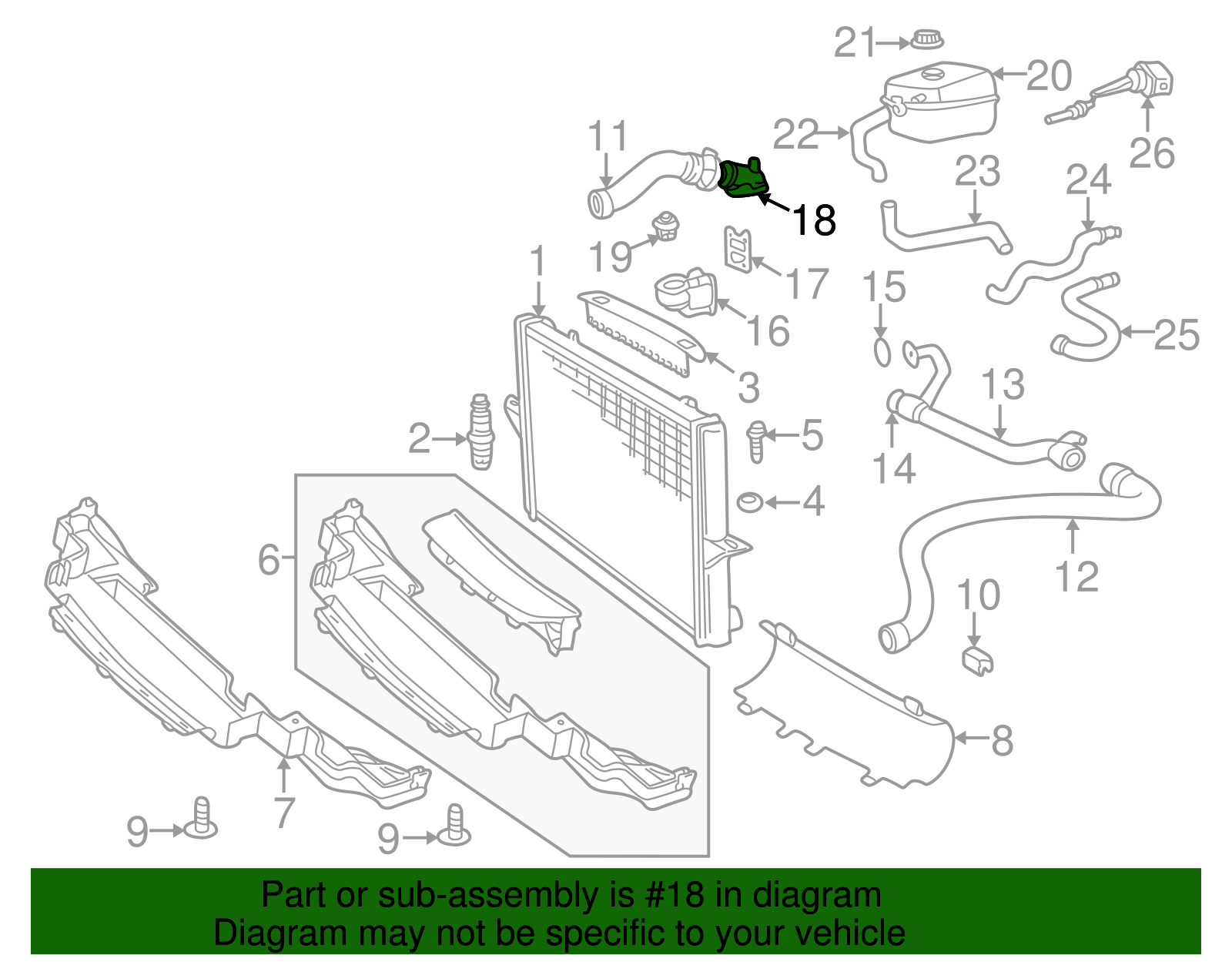 1999-2005 Volvo Thermostat Housing 8692934 | OEM Euro Parts