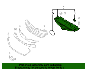 Genuine Upper Grille for 2010-2015 Hyundai Tucson | Part# 86350-2S100 ...