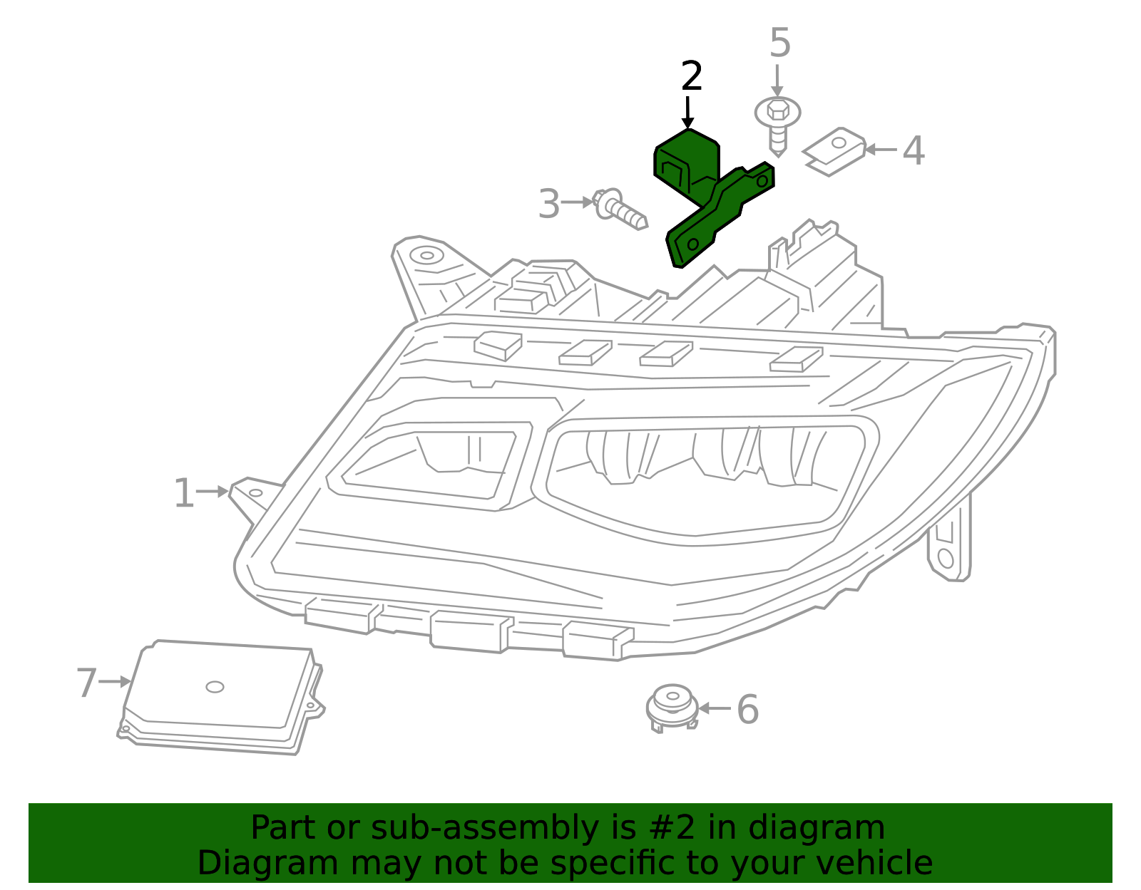 2013-2020 Ford Headlamp Assembly Mount Bracket DS7Z-13A004-A | OEM ...