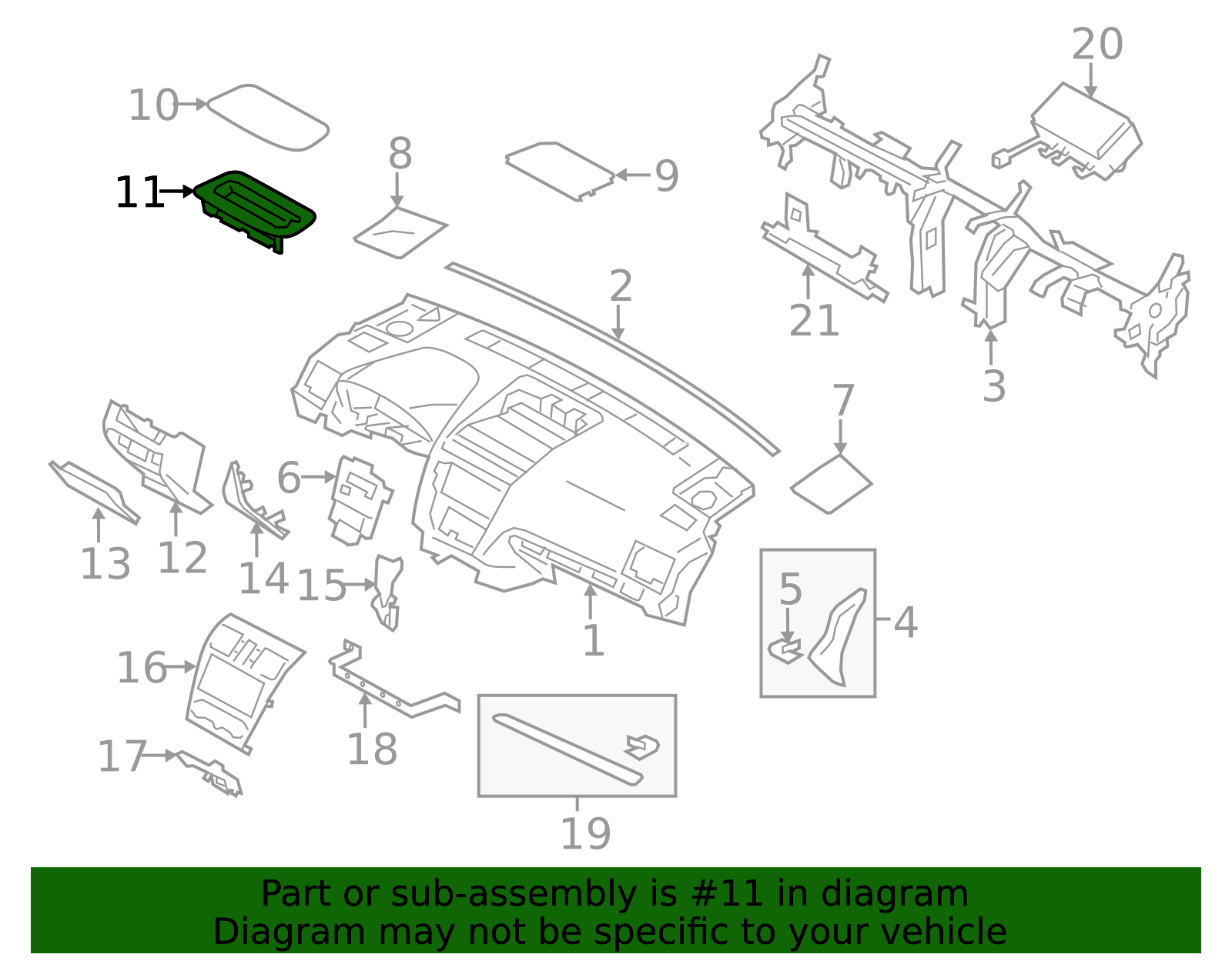 2015-2021 Subaru OEM NEW 15-20 Subaru WRX STI Forester Impreza XV Panel ...