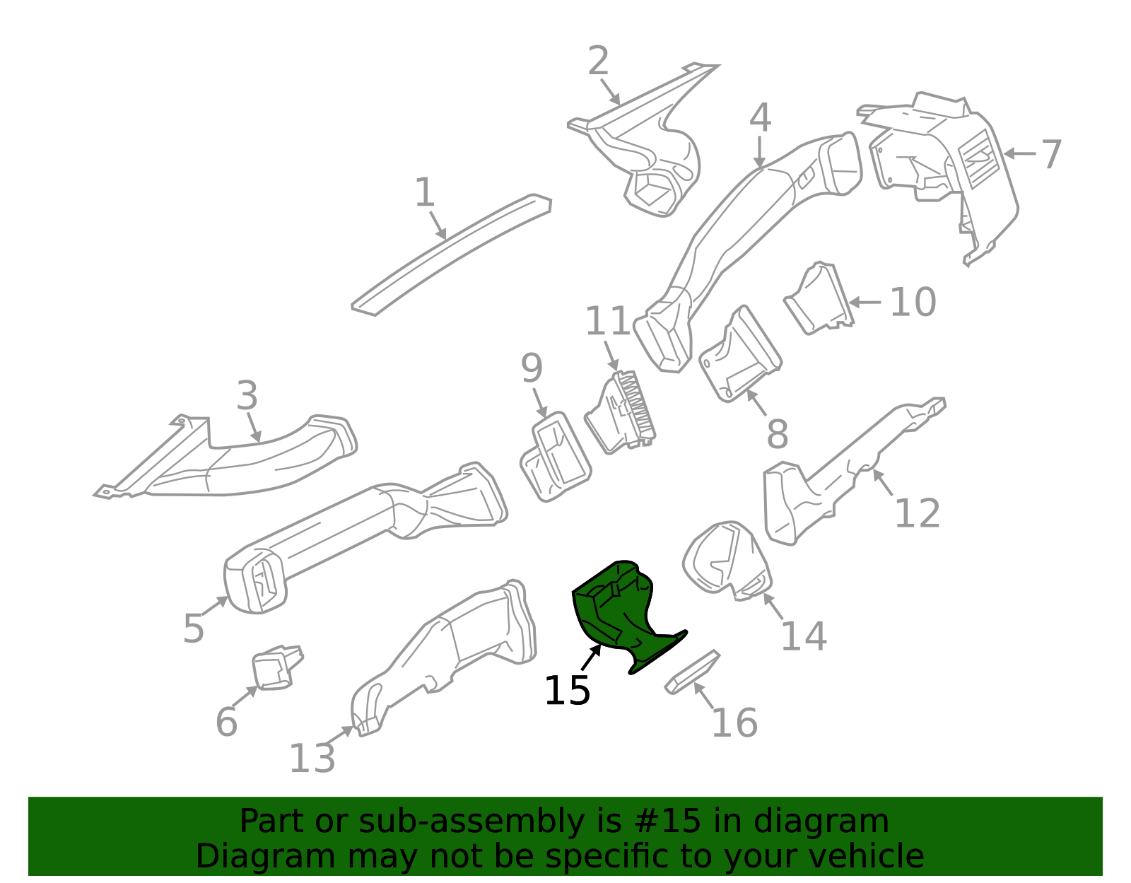 906-831-23-45 - High-Quality Lower Duct for 2010-2018 Mercedes-Benz ...