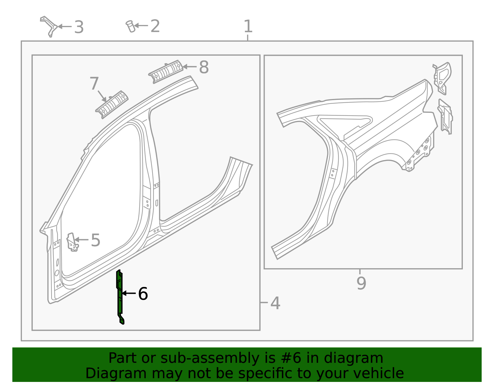 2019-2024 Audi Fender Mtg Bkt 4N0-810-679-A | TascaParts.com