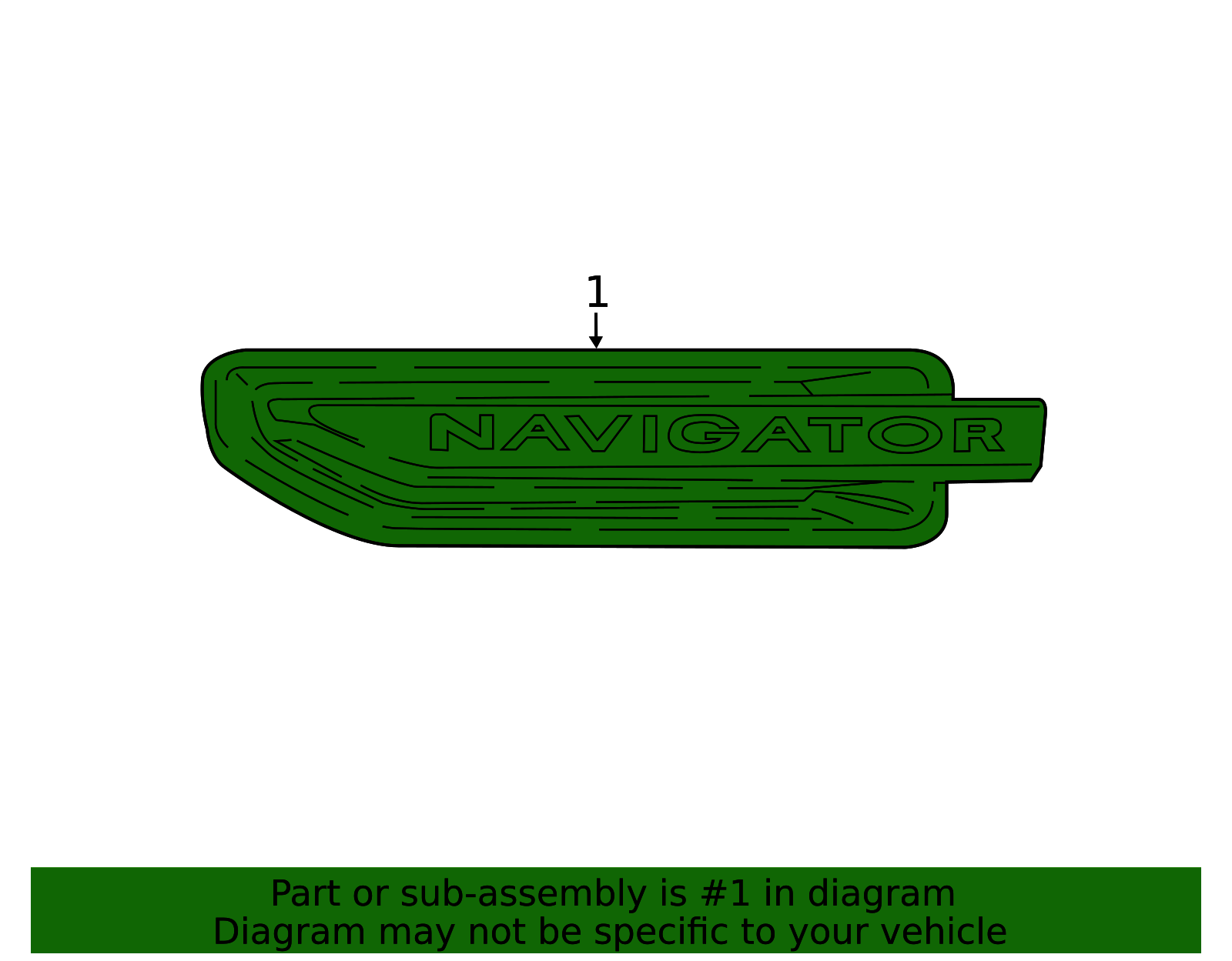 2022-2024 Lincoln Navigator Nameplate NL7Z-16720-CB | Ford OEM Parts Outlet