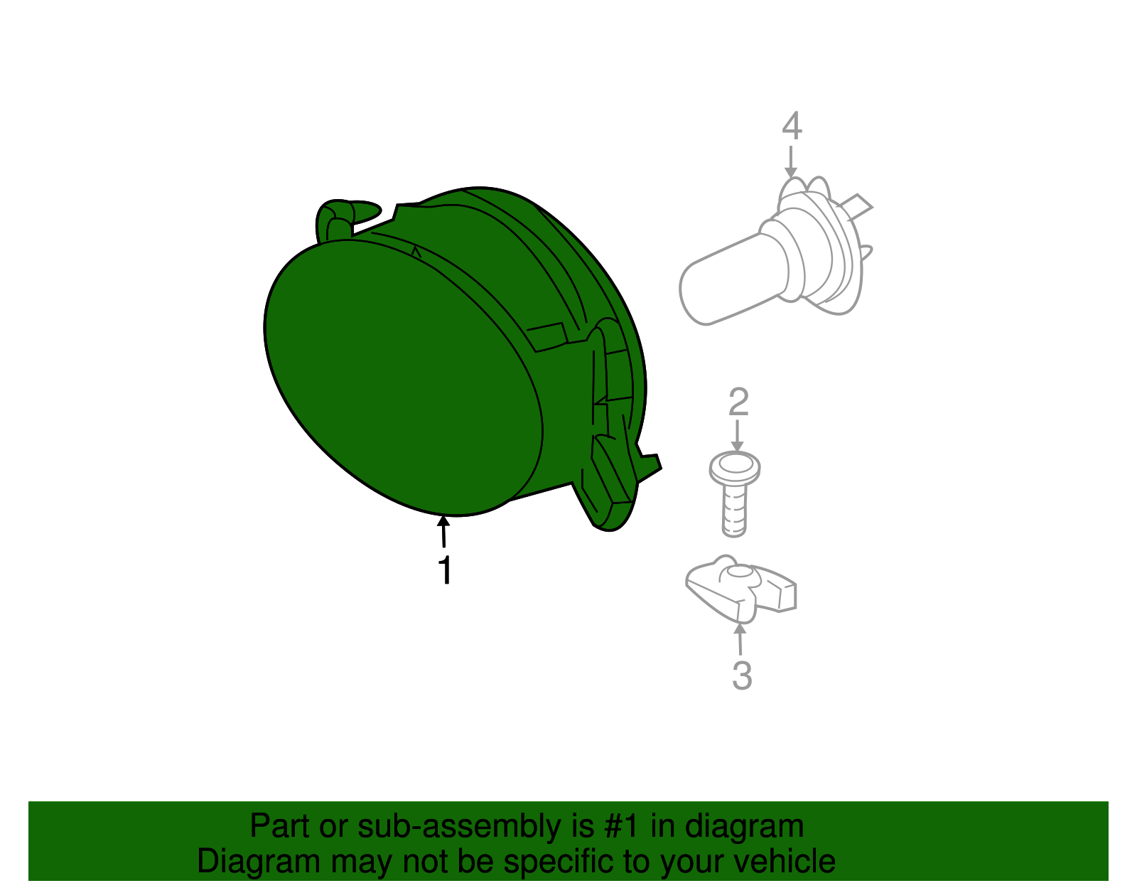 204-820-22-56 - Fog Lamp Assembly 2007-2012 Mercedes-Benz | Mercedes ...