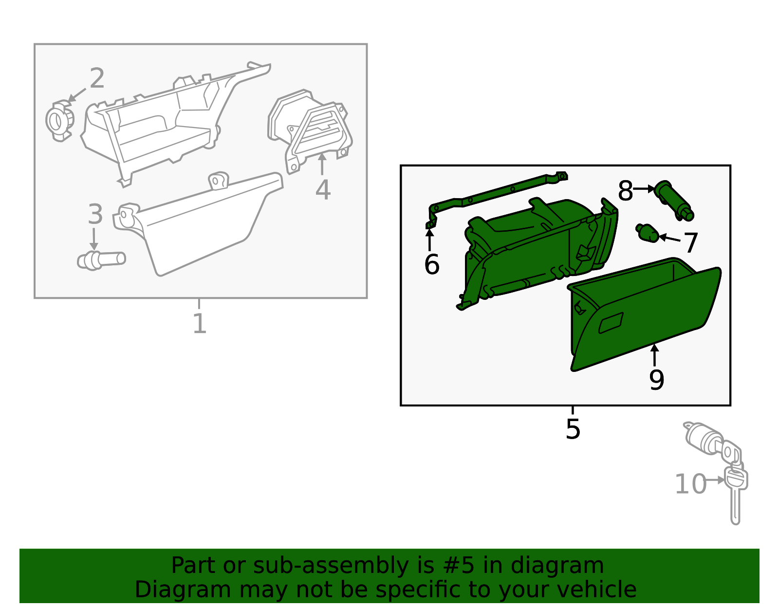 2015-2020 Toyota Sienna 2015-2020 Toyota Sienna - Glove Box Assembly ...