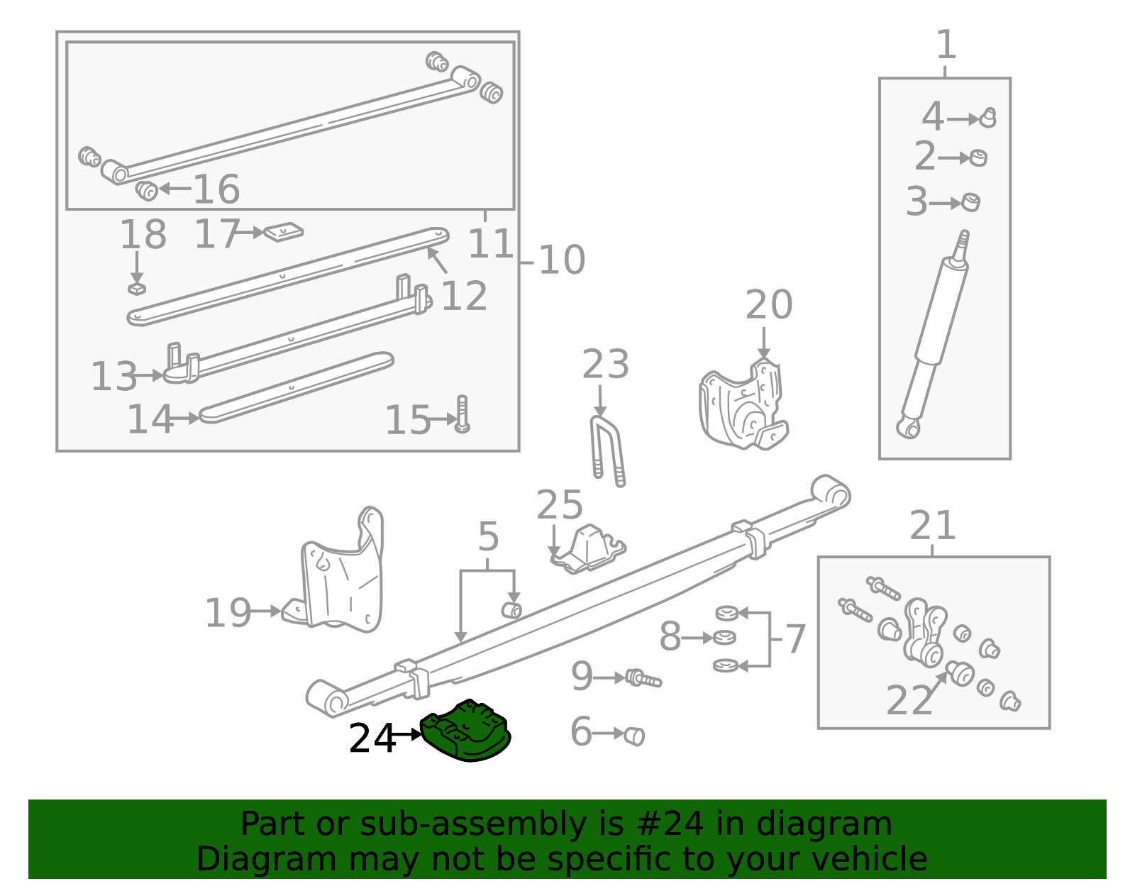 48473-34050 - High-Quality Leaf Spring Bumper for 2000-2006 Toyota ...
