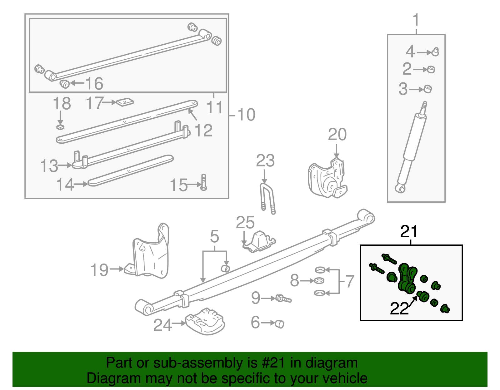 2000-2006 Toyota Tundra Shackle 04483-0C031 | Toyota Parts Center