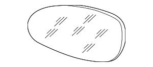 2005-2009 Porsche Mirror Glass 997-731-035-12 | Sunset Porsche Parts