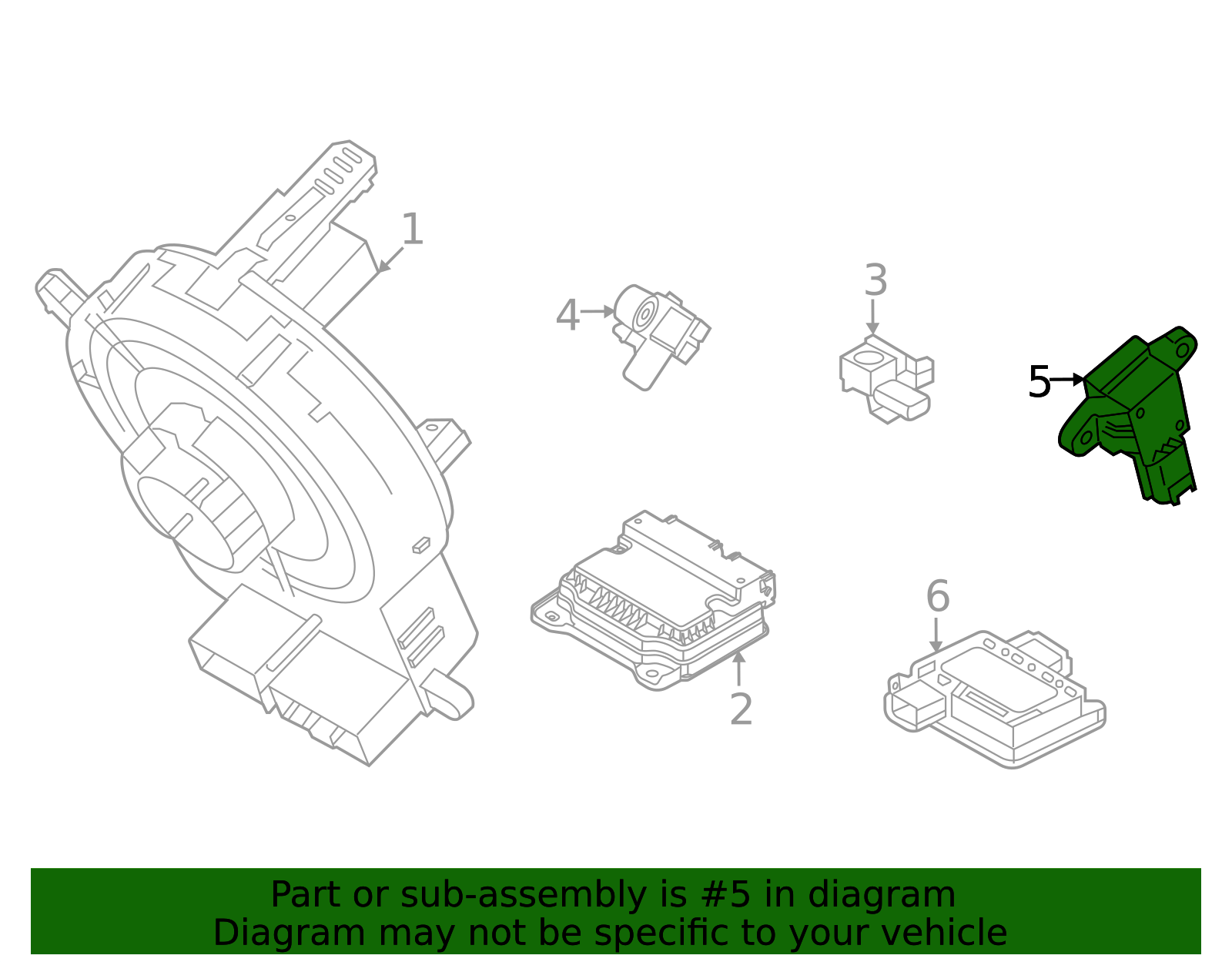 Hyundai - 95930-S1000 - Air Bag Impact Sensor - 2019-2025 Hyundai | OEM ...