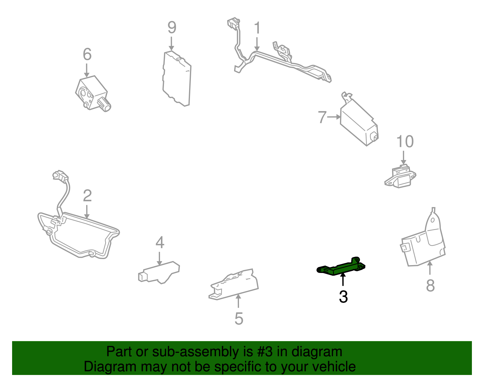 89997-30070 - 2010-2017 Lexus - Antenna | My L Parts