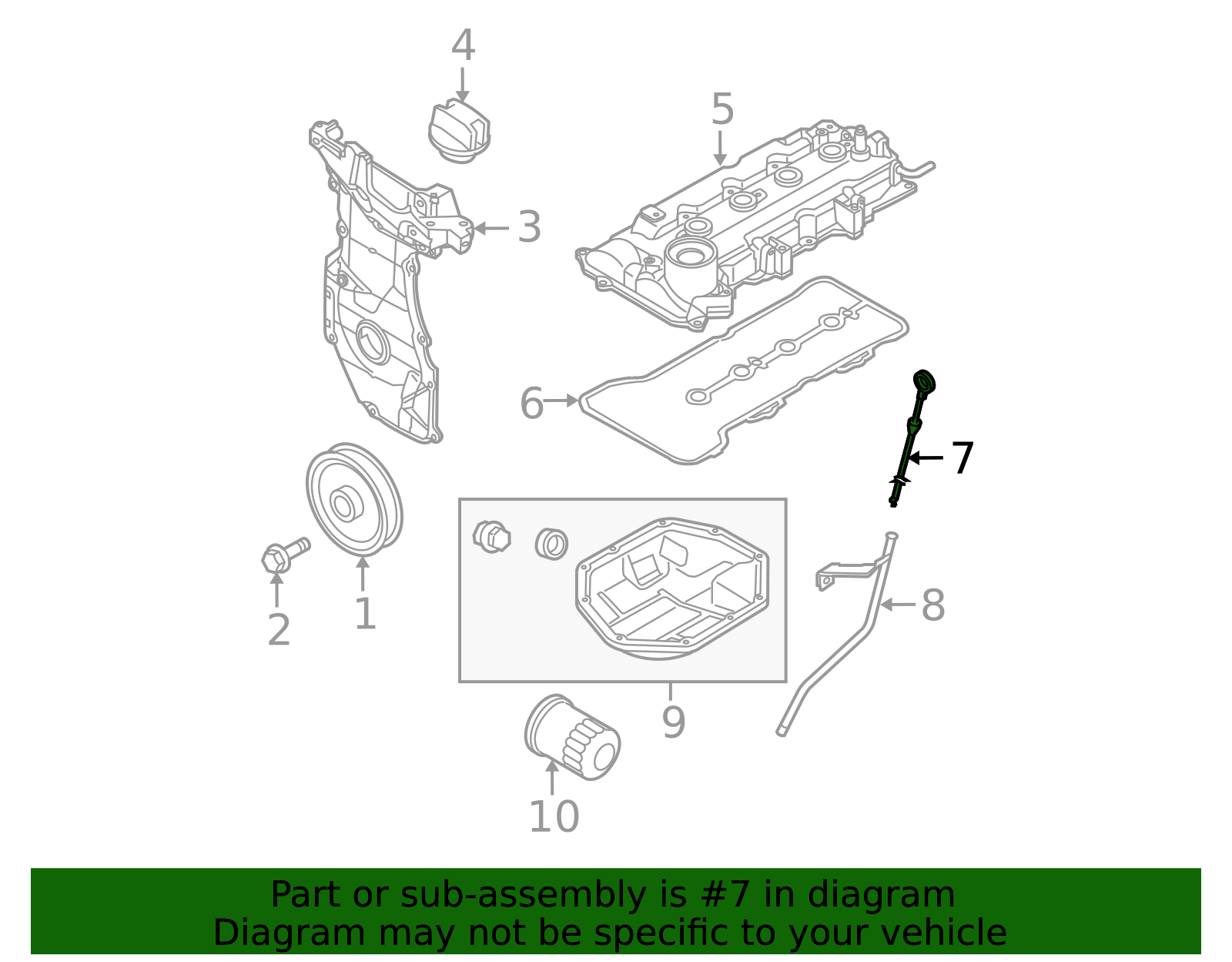 11140-ED000 - Engine Oil Dipstick - Nissan OEM Parts Direct