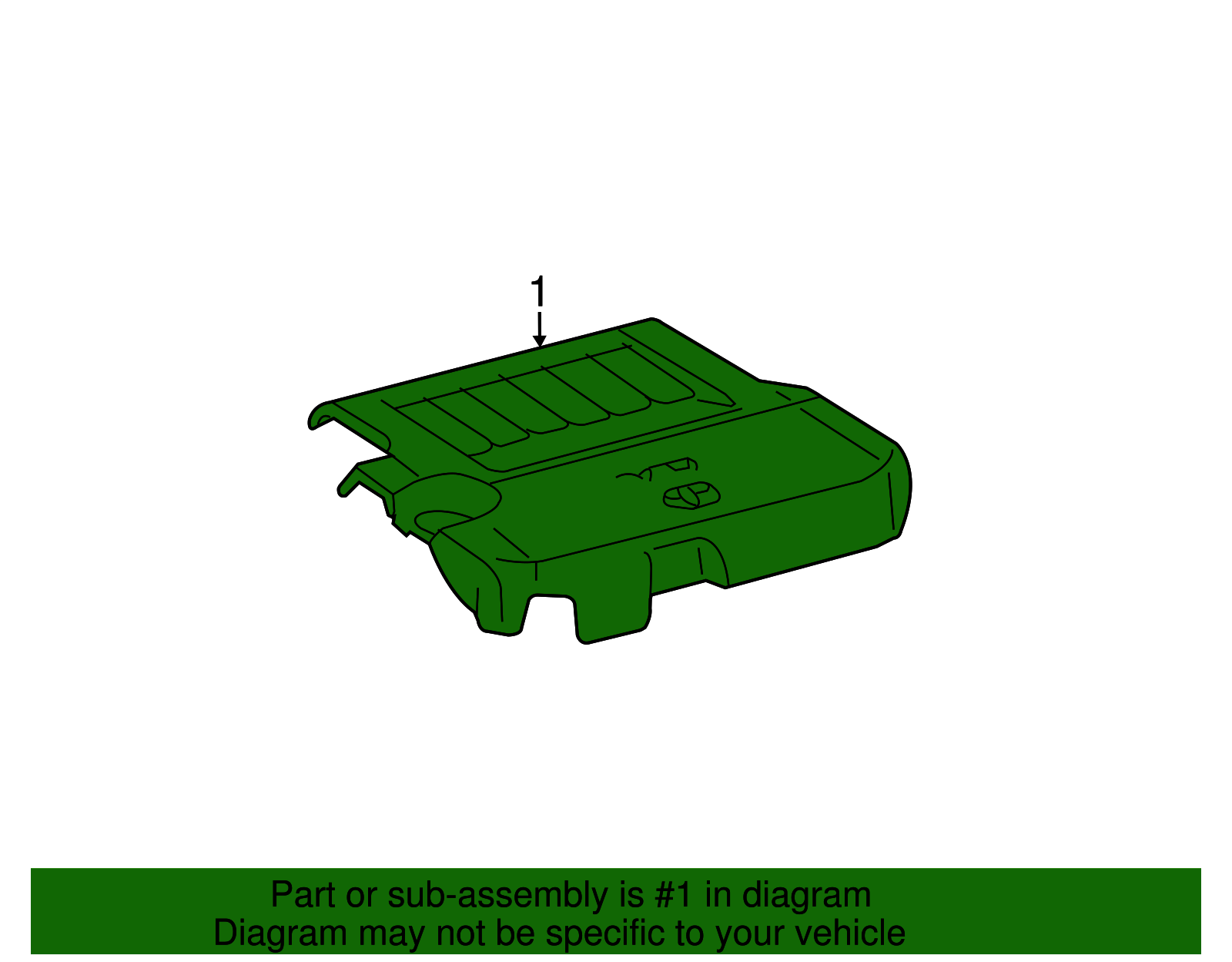 2005-2011 Toyota Engine Cover 11209-31031 | Toyota Parts Center