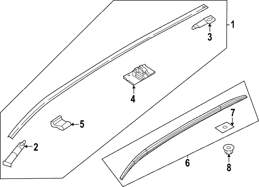 2023-2024 Mazda CX-50 Roof Molding Clip VA40-50-629 | RealMazdaParts.com