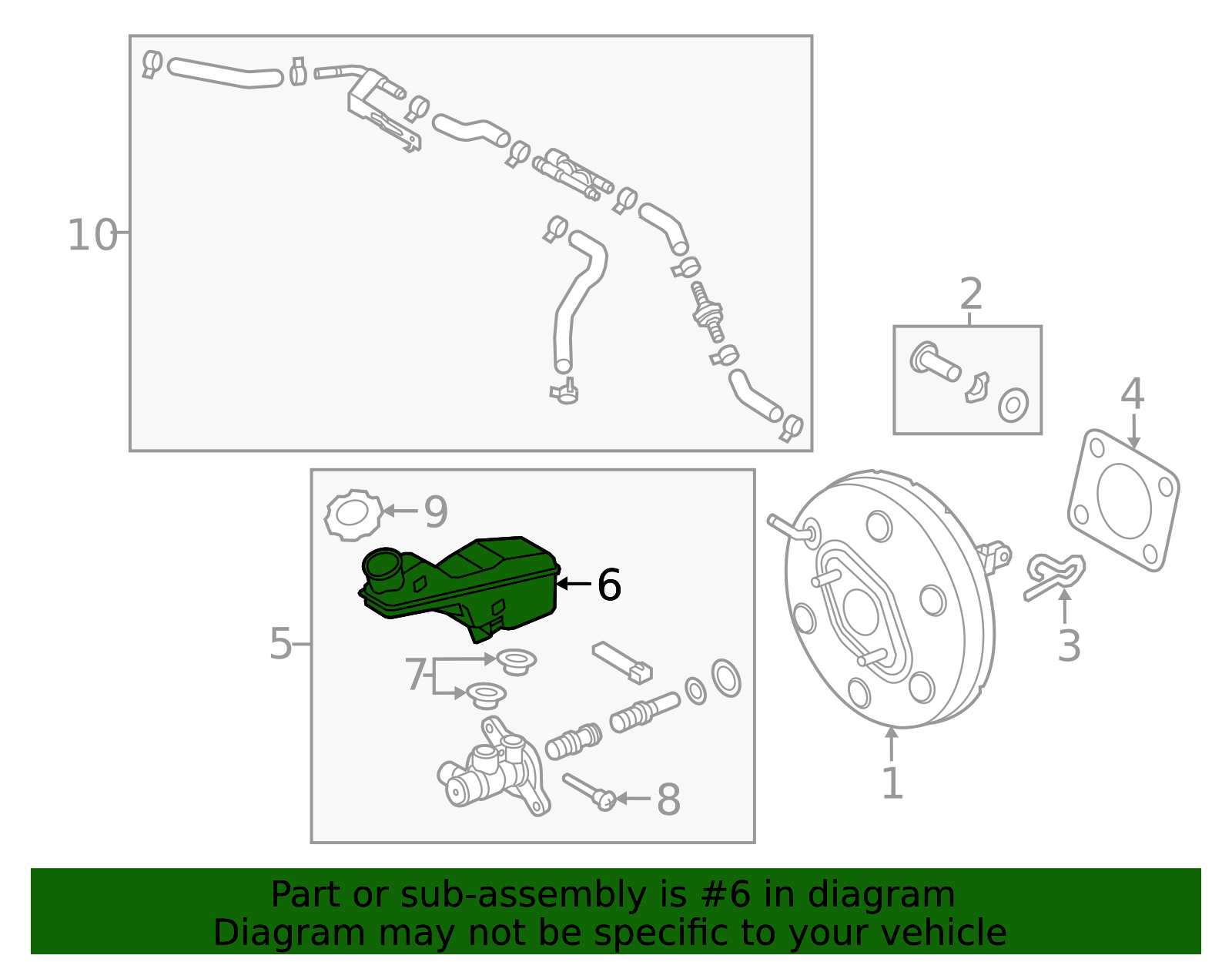 58529-A9000 - Master Cylinder Reservoir 2015-2021 Kia Sedona | Kia ...