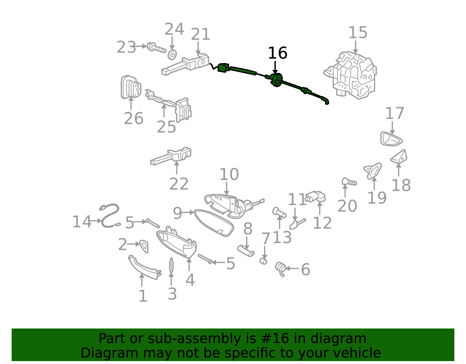 2009-2013 Porsche Lock Cable 997-537-319-03 | Parts