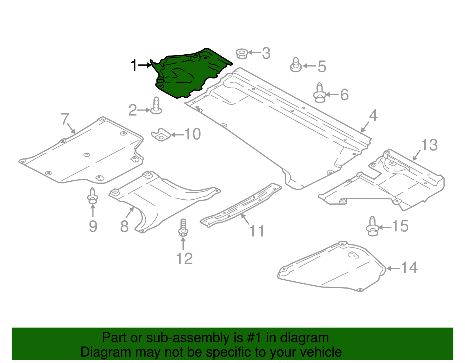 80A-825-202-A - Front Shield 2018-2025 Audi | Audi OEM Parts Guy