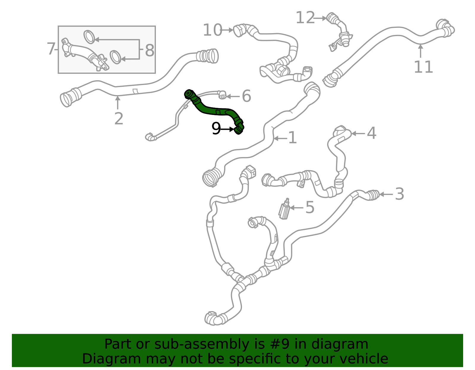 Genuine BMW 17-12-5-A2F-E07 | Connector Hose | FREE Shipping on Most ...