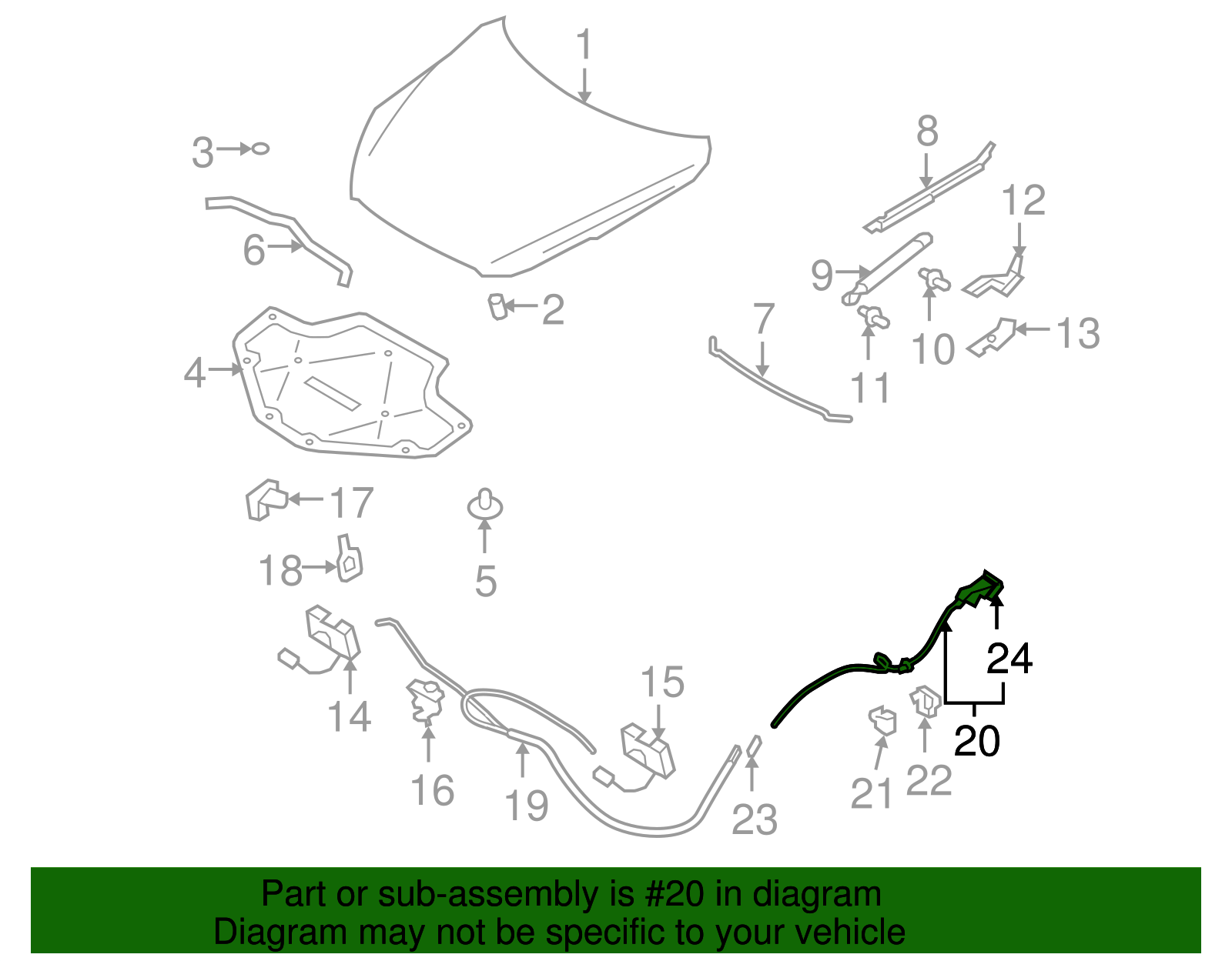65621-1BA0A - Release Cable 2008-2017 Infiniti | Infiniti of Orland Park
