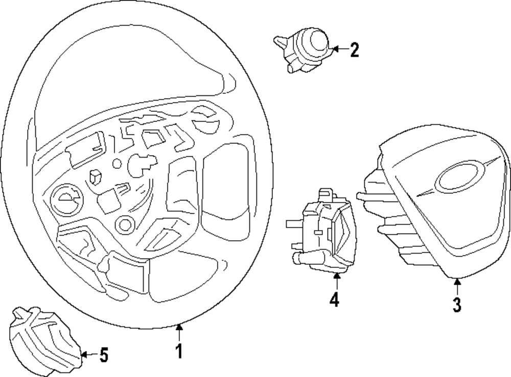 2020-2025 Ford Motorcraft™ Steering Wheel Radio Controls SW-8927 | OEM ...