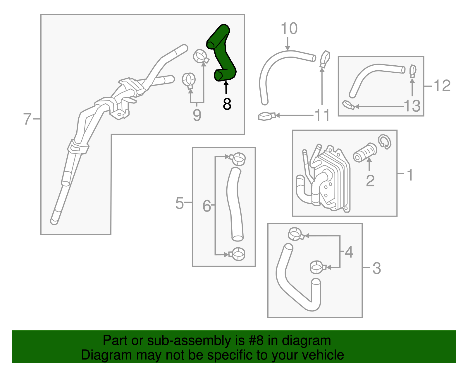 97312-F3200 - Outlet Hose - 2017 2018 Hyundai Elantra | Joseph Airport ...