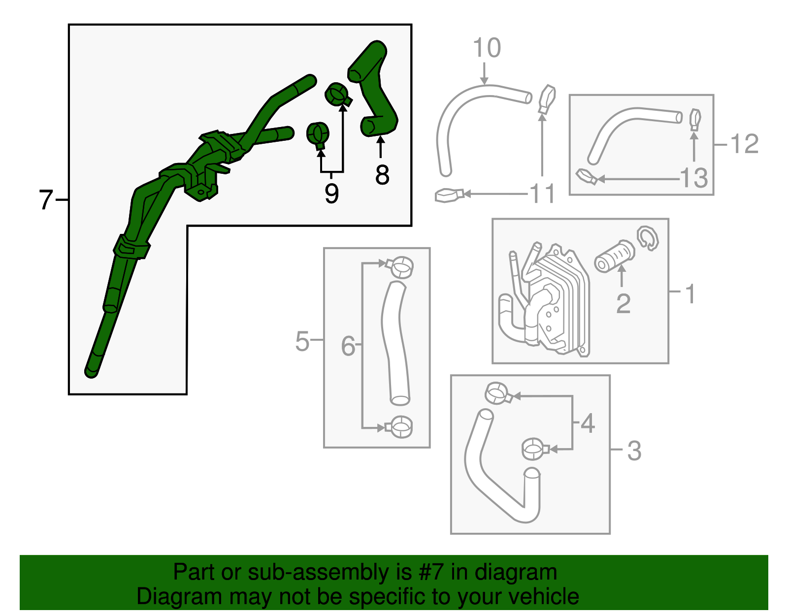 Hyundai - 97540-F2100 - Hose & Tube Assembly - 2017-2021 Hyundai | OEM ...