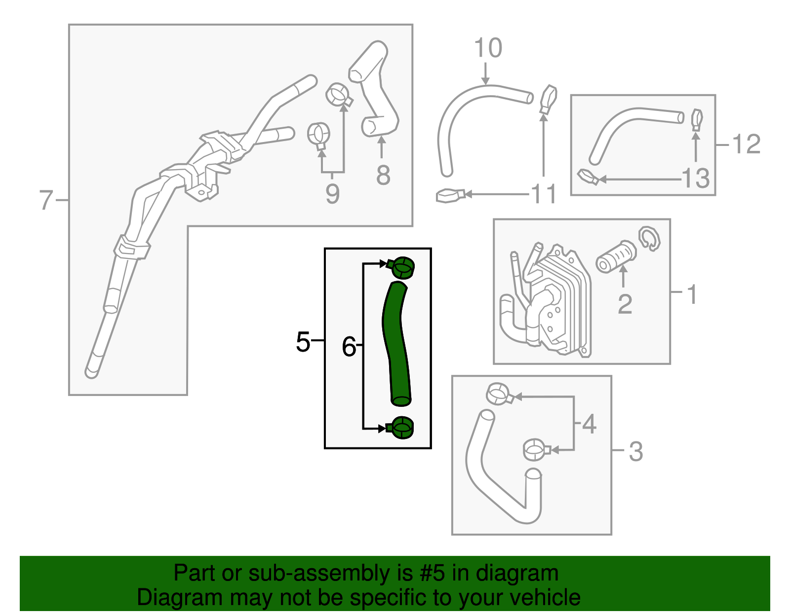 Genuine Upper Hose for 2017-2021 Hyundai | Part# 25414-F2500 | Hyundai ...