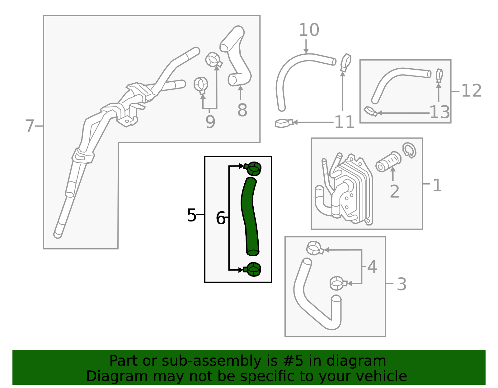 Coolant Hose - Reliable OEM Engine Cooling 25414-F2500 | AutoNation Parts