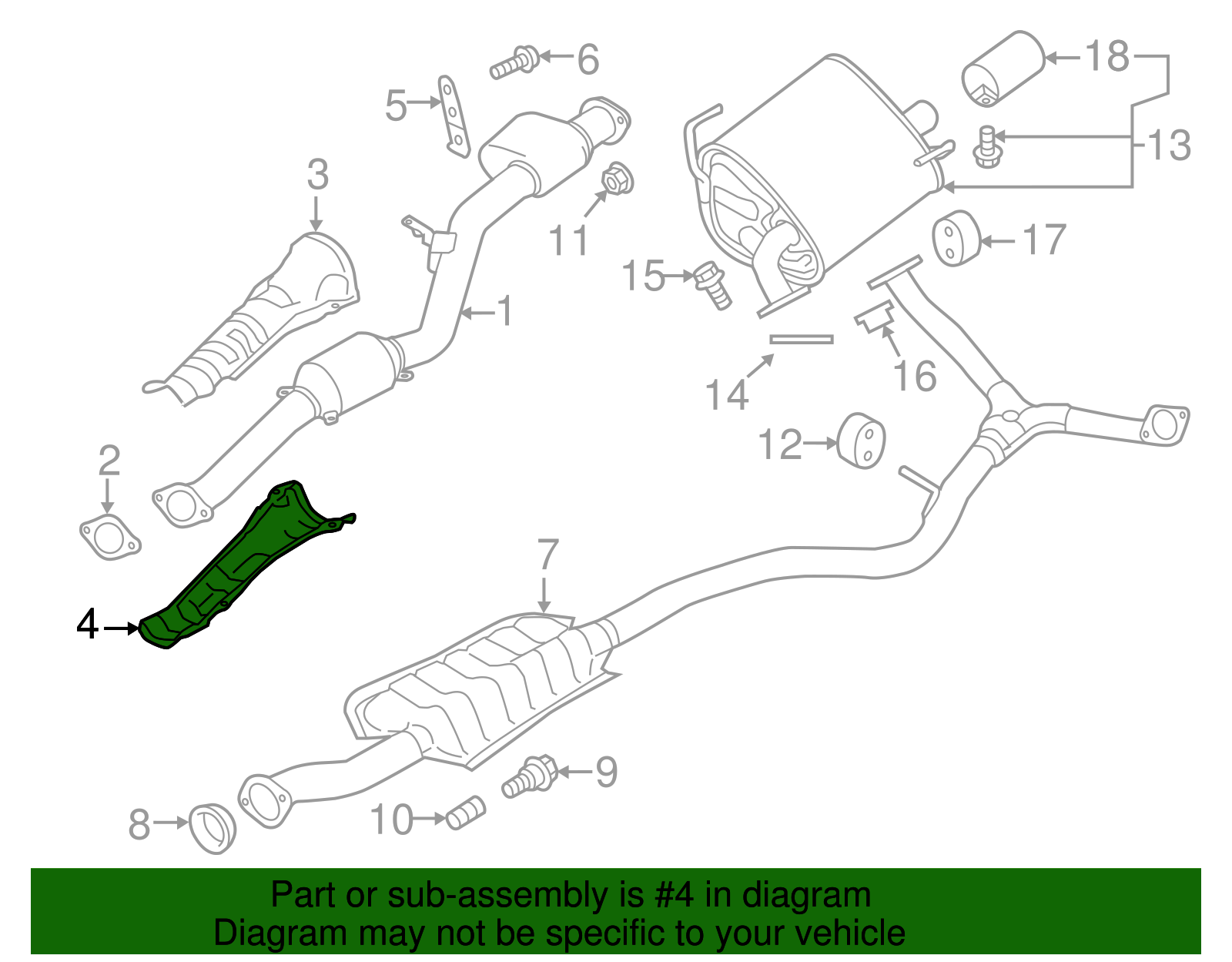 2014-2021 Subaru Exhaust Heat Shield 44651AE080 | Buy Subaru Parts