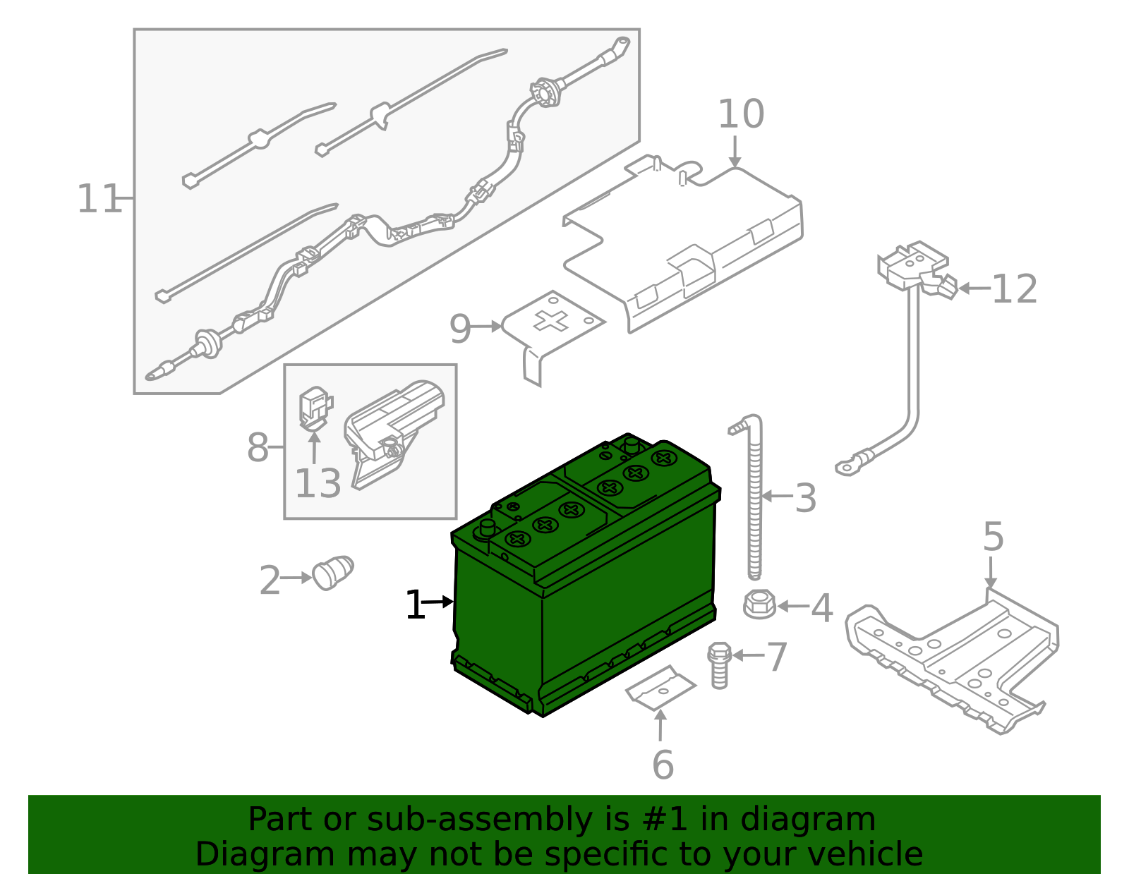 2017-2025 Audi Vehicle Battery 8W0-915-089-A | OEM Parts Online