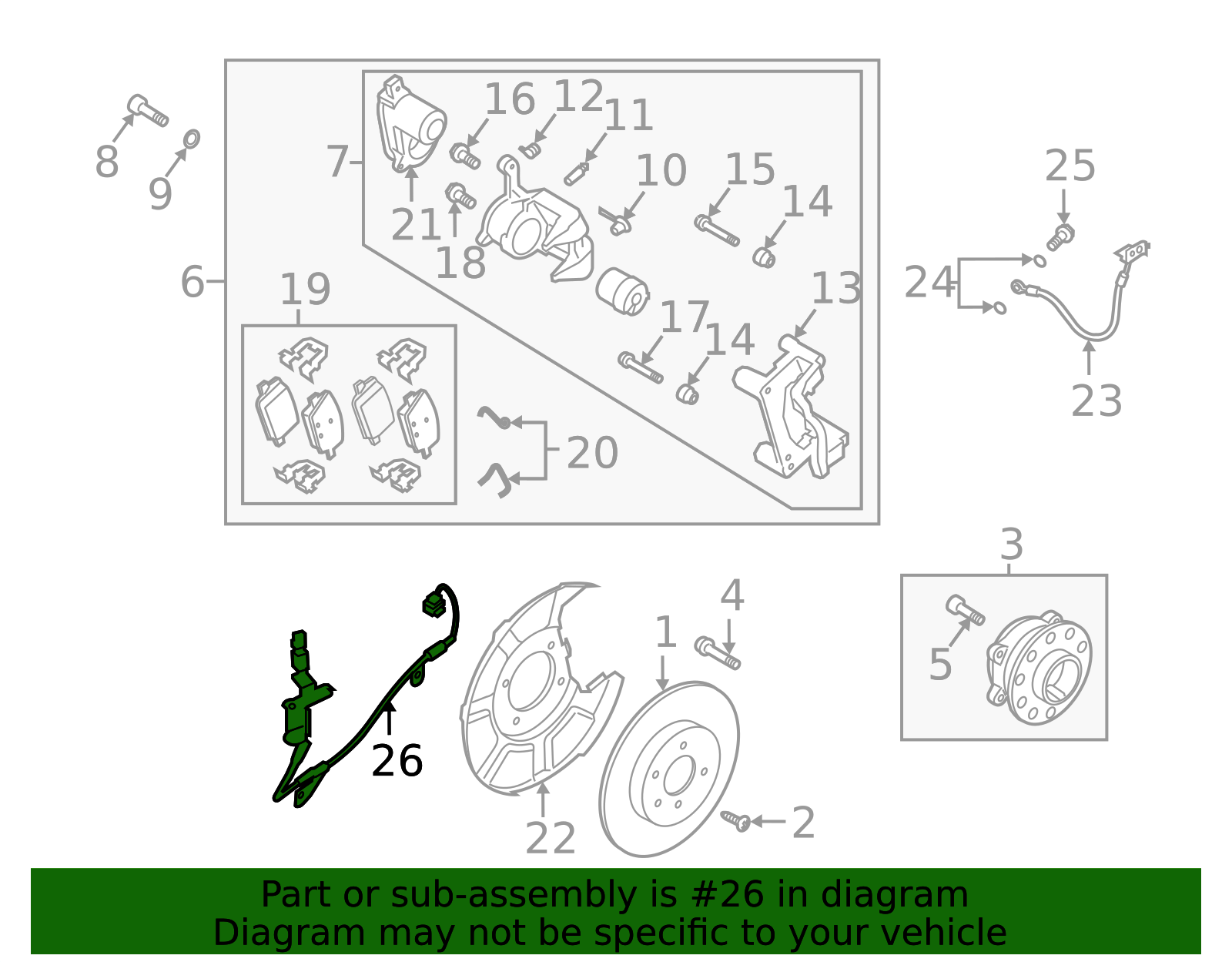 58960-S9301 - Rear Speed Sensor 2020-2025 Kia Telluride | Kia.Parts Store